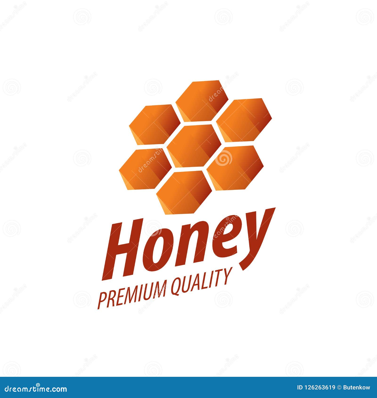 Logotipo do mel do vetor ilustração do vetor. Ilustração de elemento ...