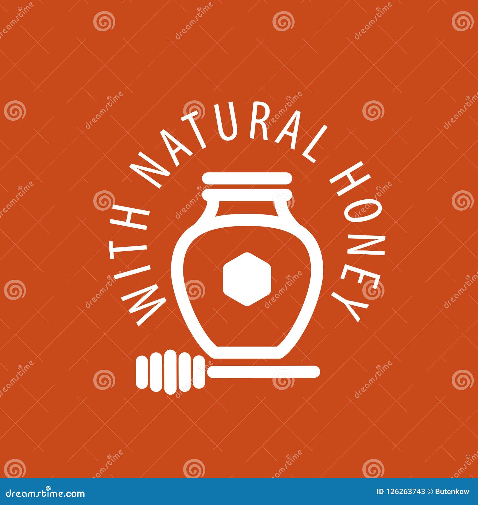 Logotipo do mel do vetor ilustração do vetor. Ilustração de jogo ...