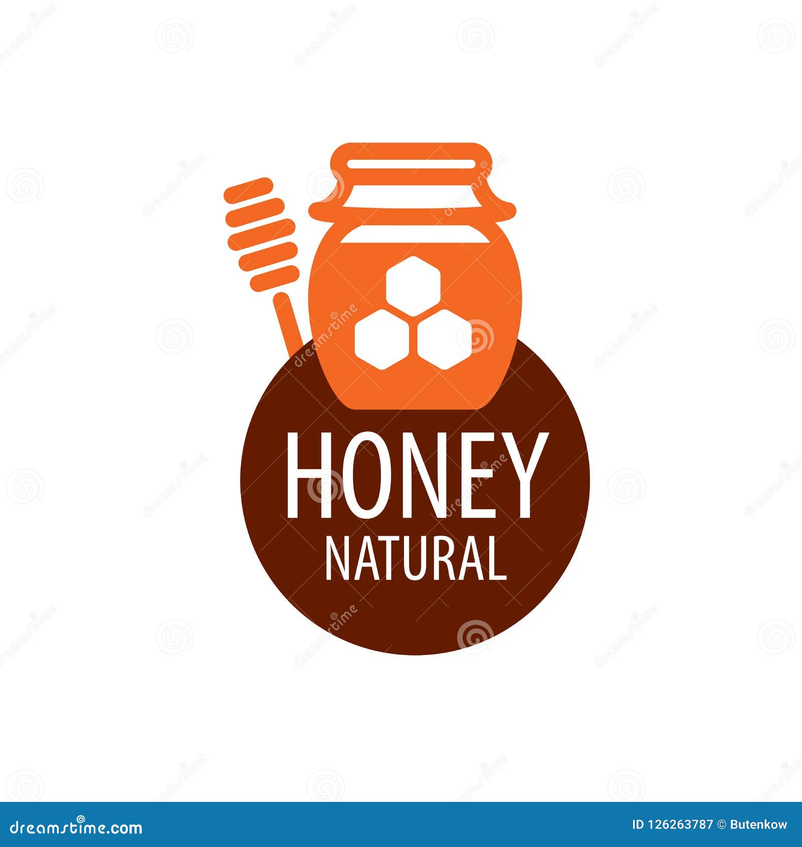 Logotipo do mel do vetor ilustração do vetor. Ilustração de frasco ...