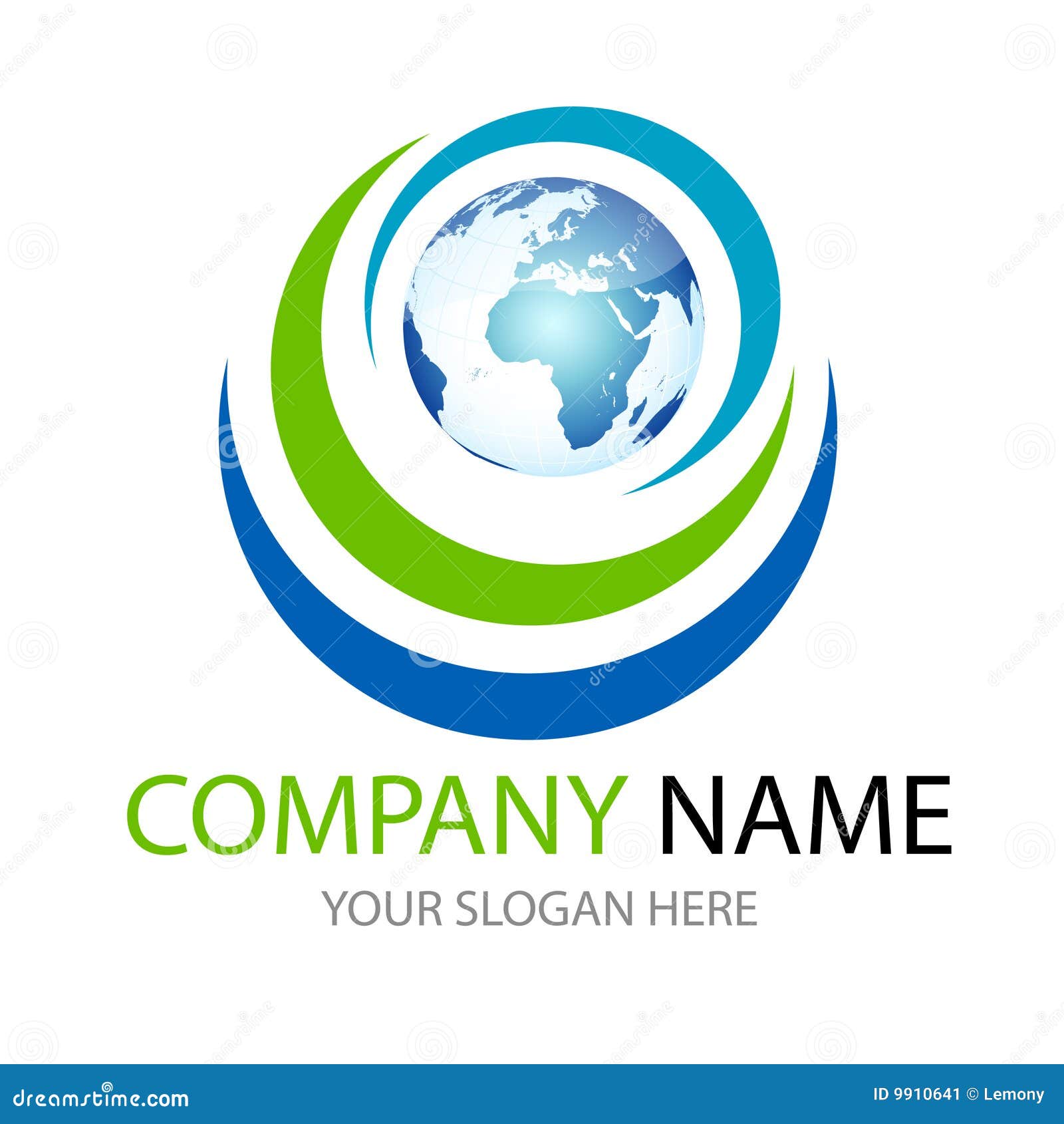 Logotipo do mundo ilustração stock. Ilustração de projeto - 9910641