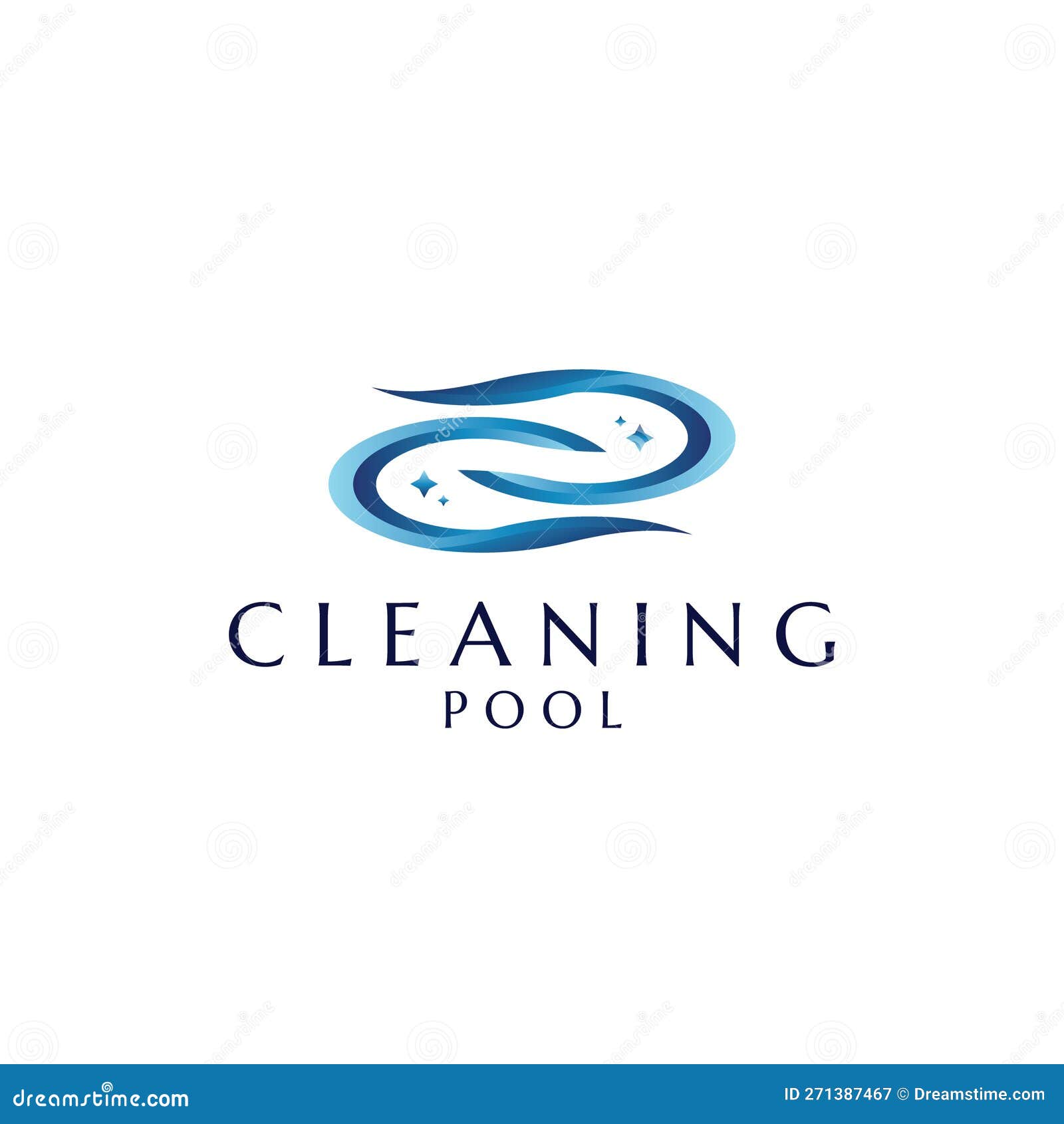 Logotipo Do Pool De Limpeza Da Letra C Ou Cc Ilustração do Vetor ...