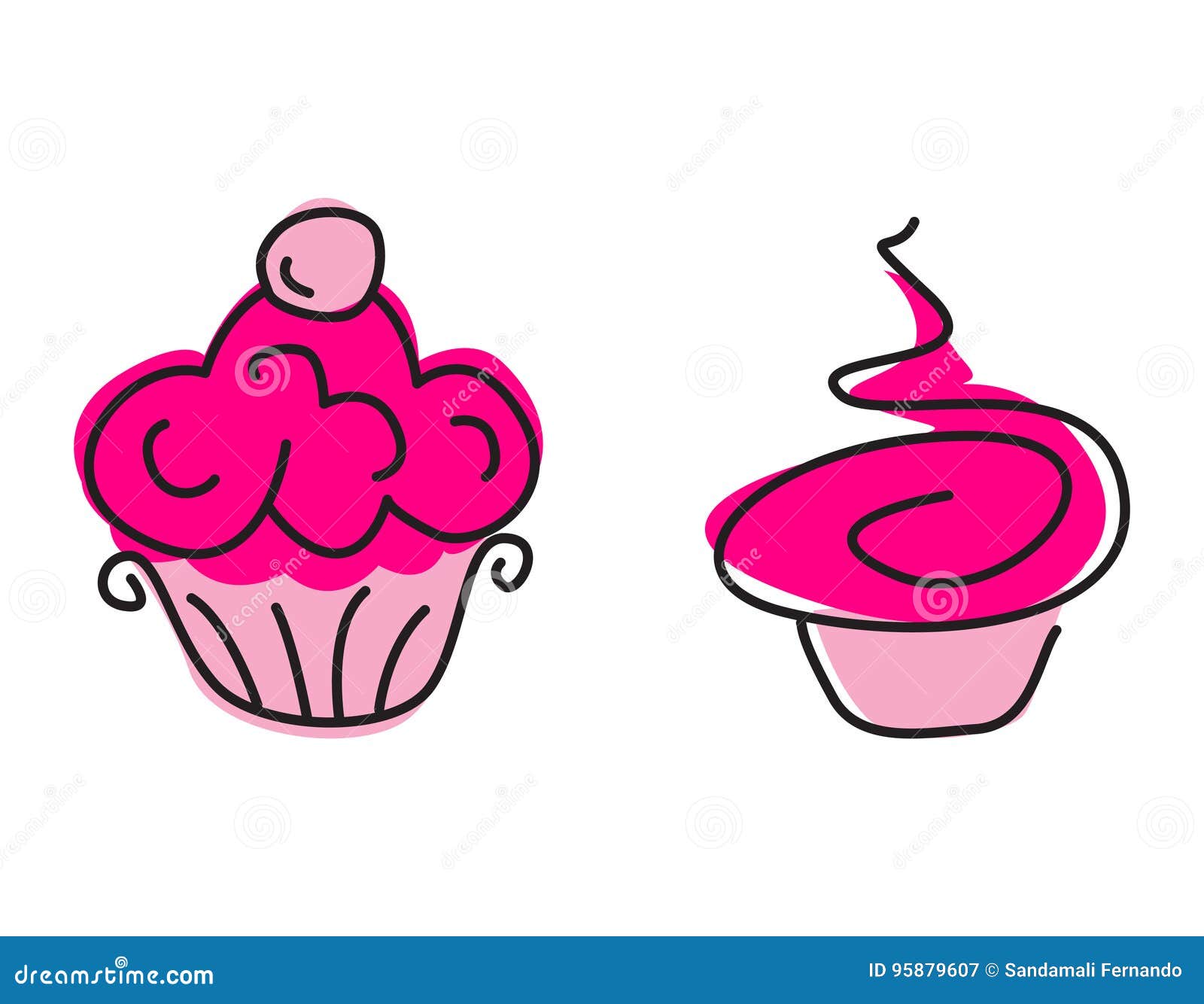 Logotipo do queque ilustração stock. Ilustração de partido - 95879607