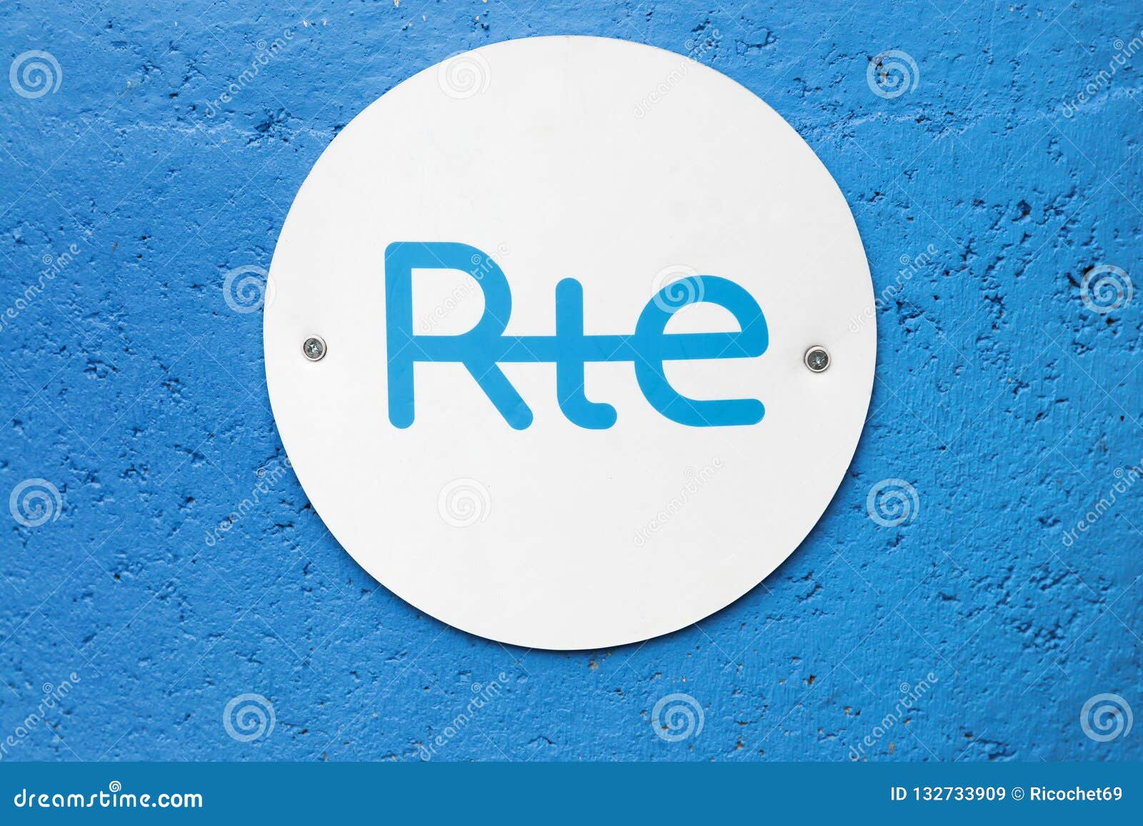 Logotipo Do RTE Em Uma Parede Imagem de Stock Editorial - Imagem de ...