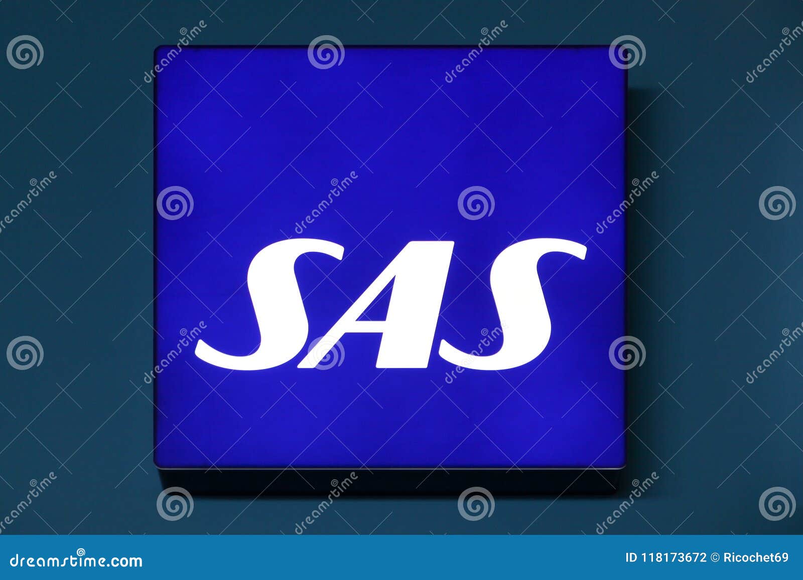 Logotipo Do SAS Em Uma Parede Fotografia Editorial - Imagem de ...