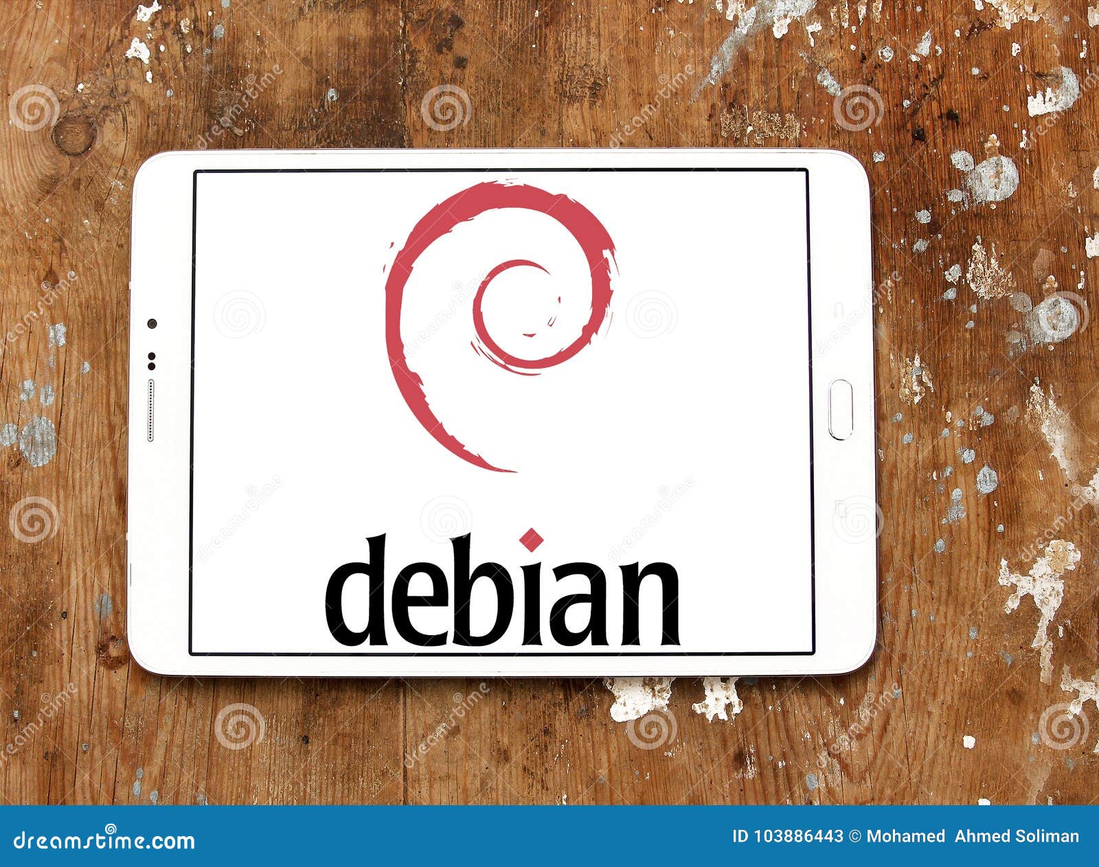 Logotipo Do Sistema Operacional Do Computador De Debian Foto de Stock Editorial - Imagem de ...