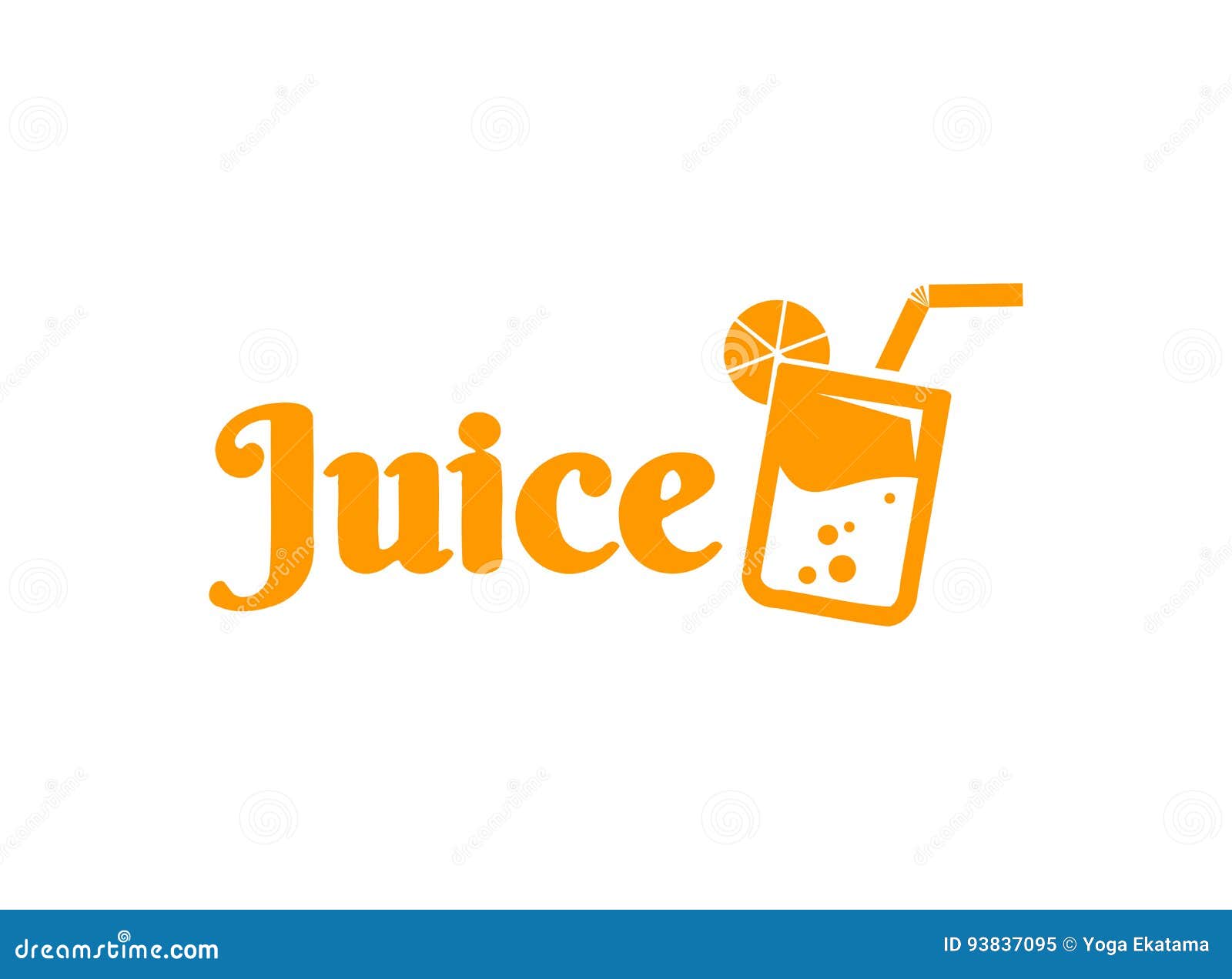 Logotipo do suco ilustração do vetor. Ilustração de alaranjado - 93837095