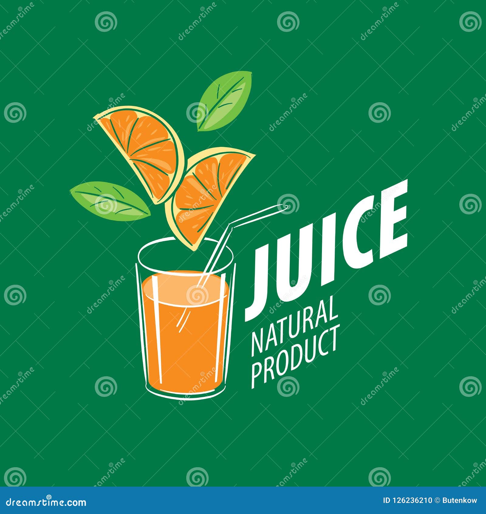 Logotipo do suco fresco ilustração do vetor. Ilustração de colheita ...