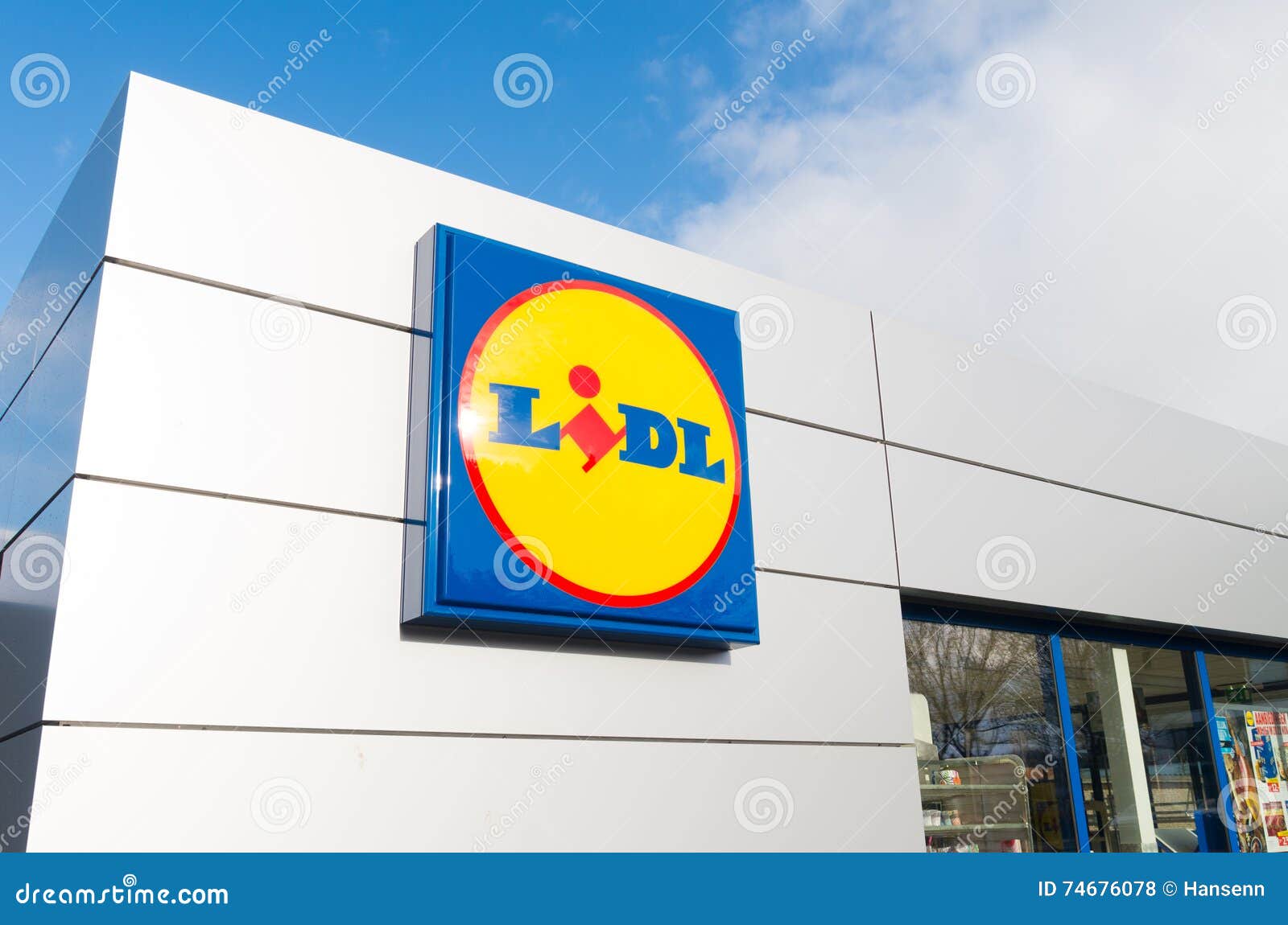 Logotipo Do Supermercado De Lidl Foto de Stock Editorial - Imagem de ...
