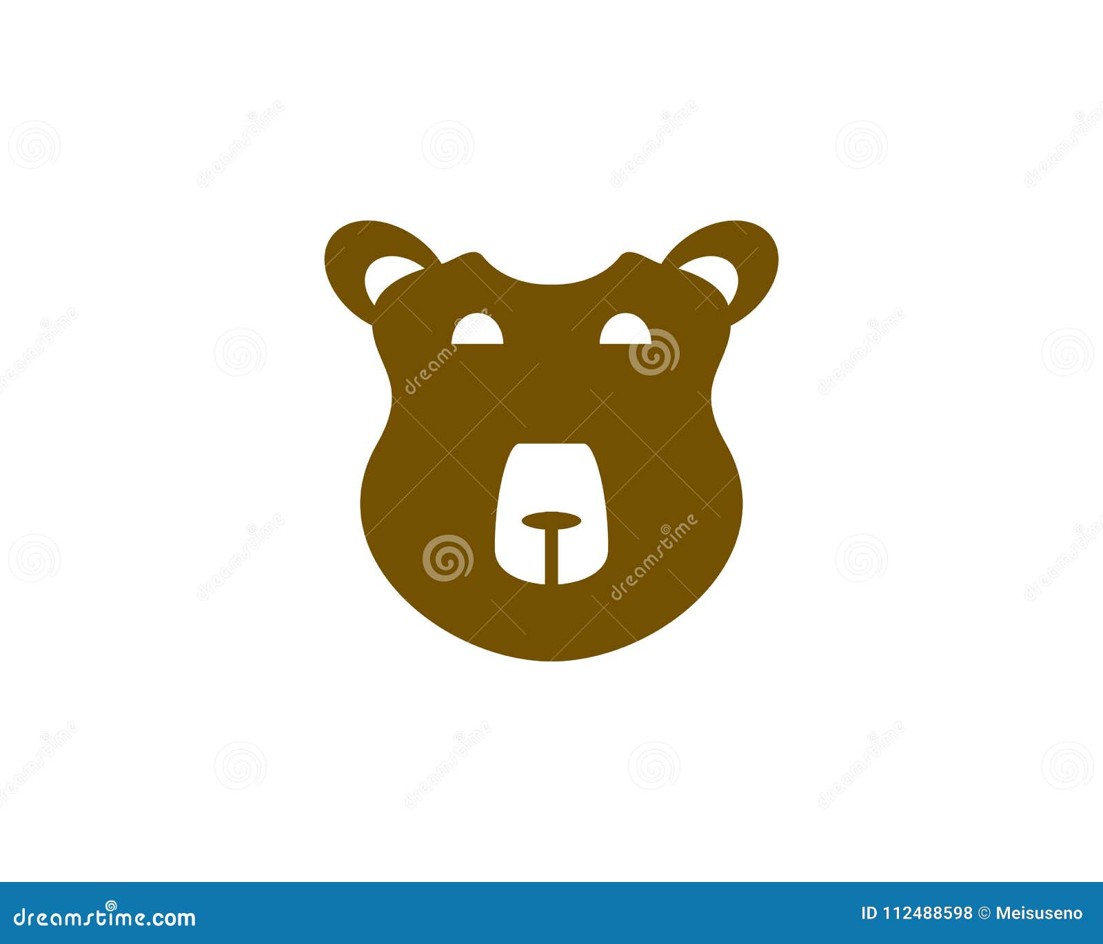 Logotipo do urso ilustração do vetor. Ilustração de emblema - 112488598