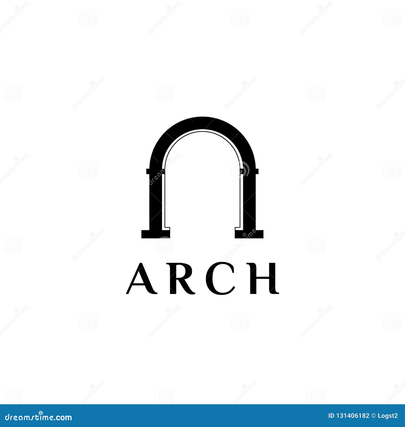 Logotipo Do Vetor Do Arco Ícone Do Arco Ilustração do Vetor ...