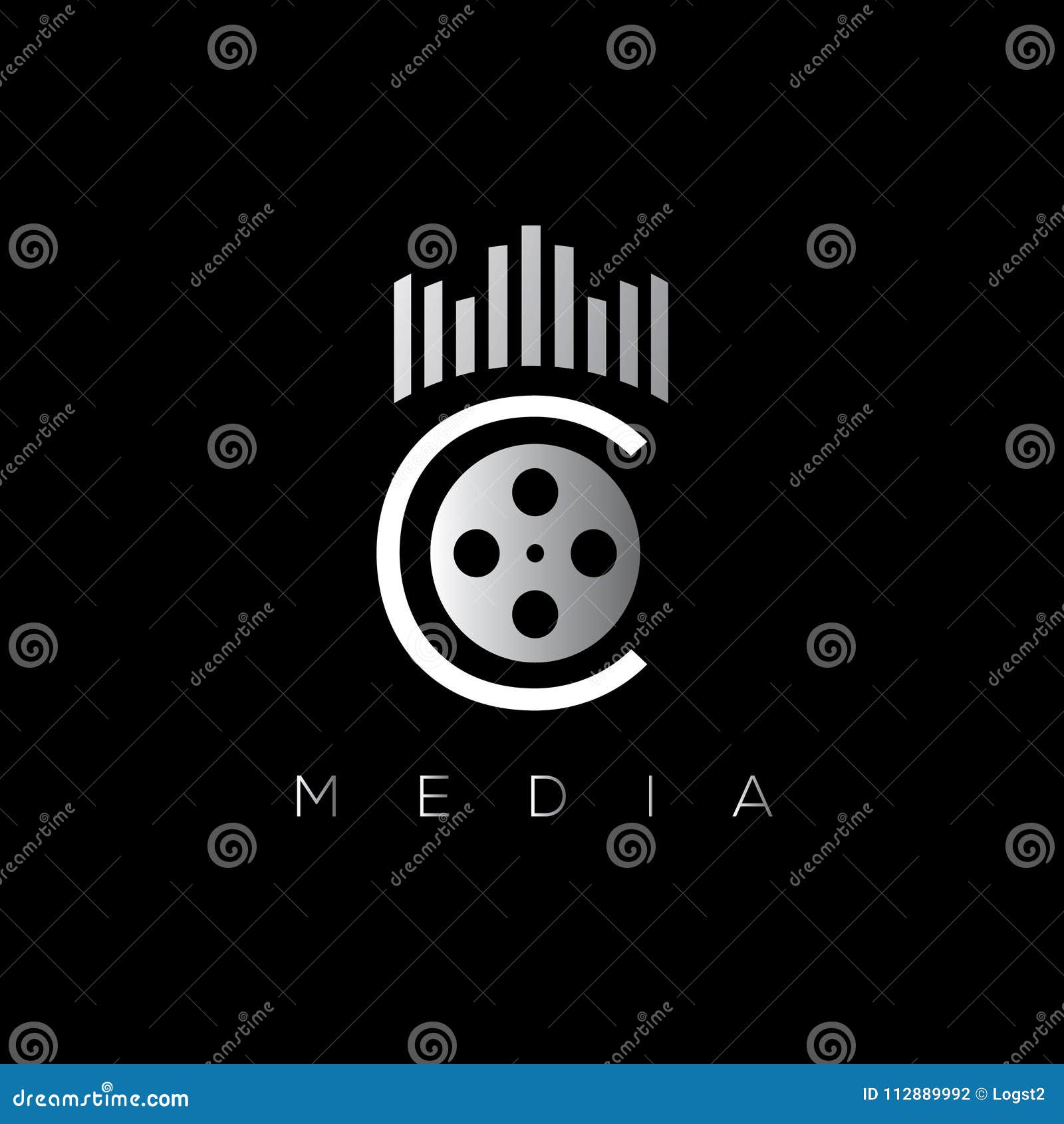 Logotipo Do Vetor Da Empresa Dos Meios Ilustração do Vetor - Ilustração ...