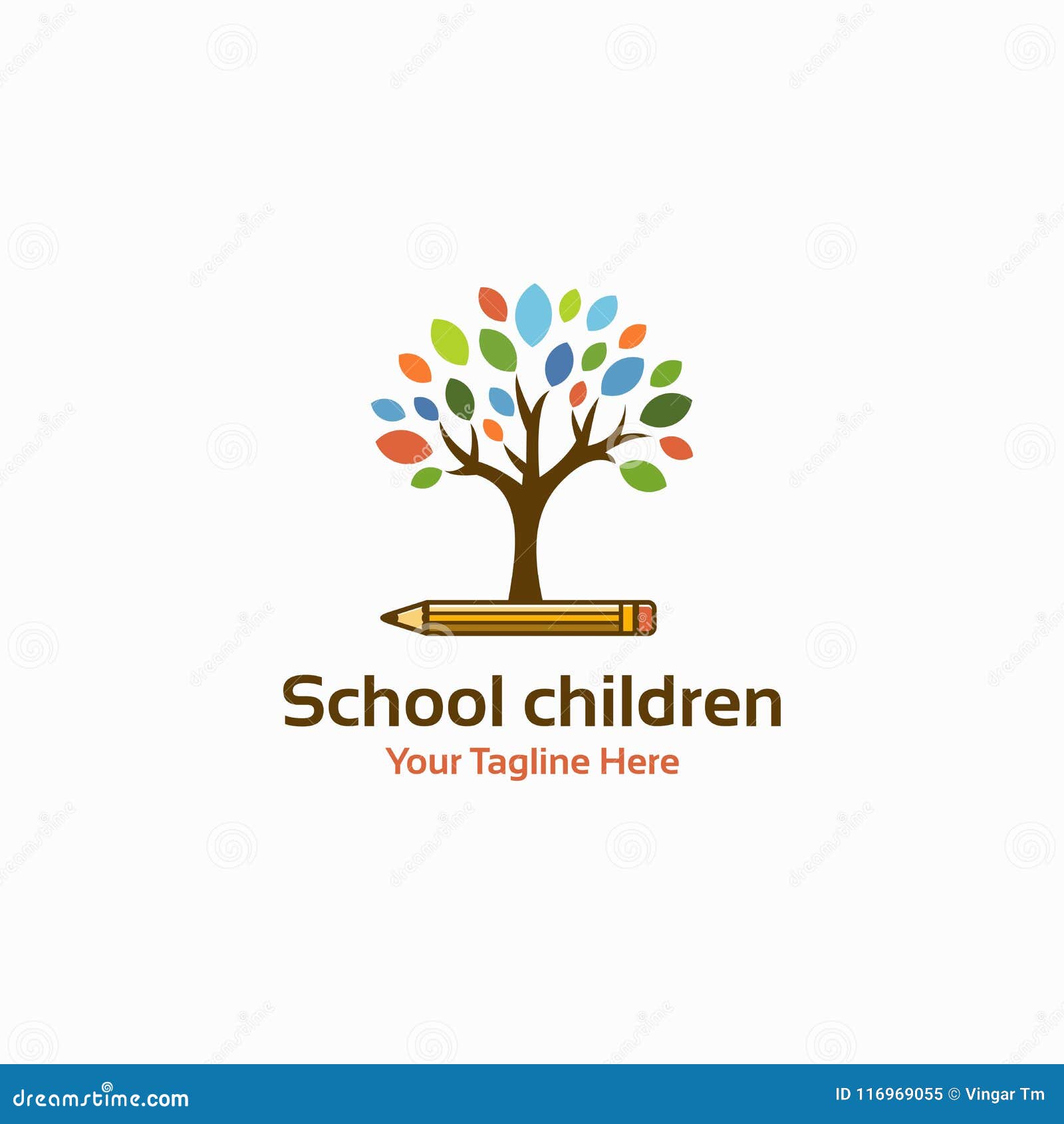 Logotipo Do Vetor Da Escola Ilustração do Vetor - Ilustração de escola ...