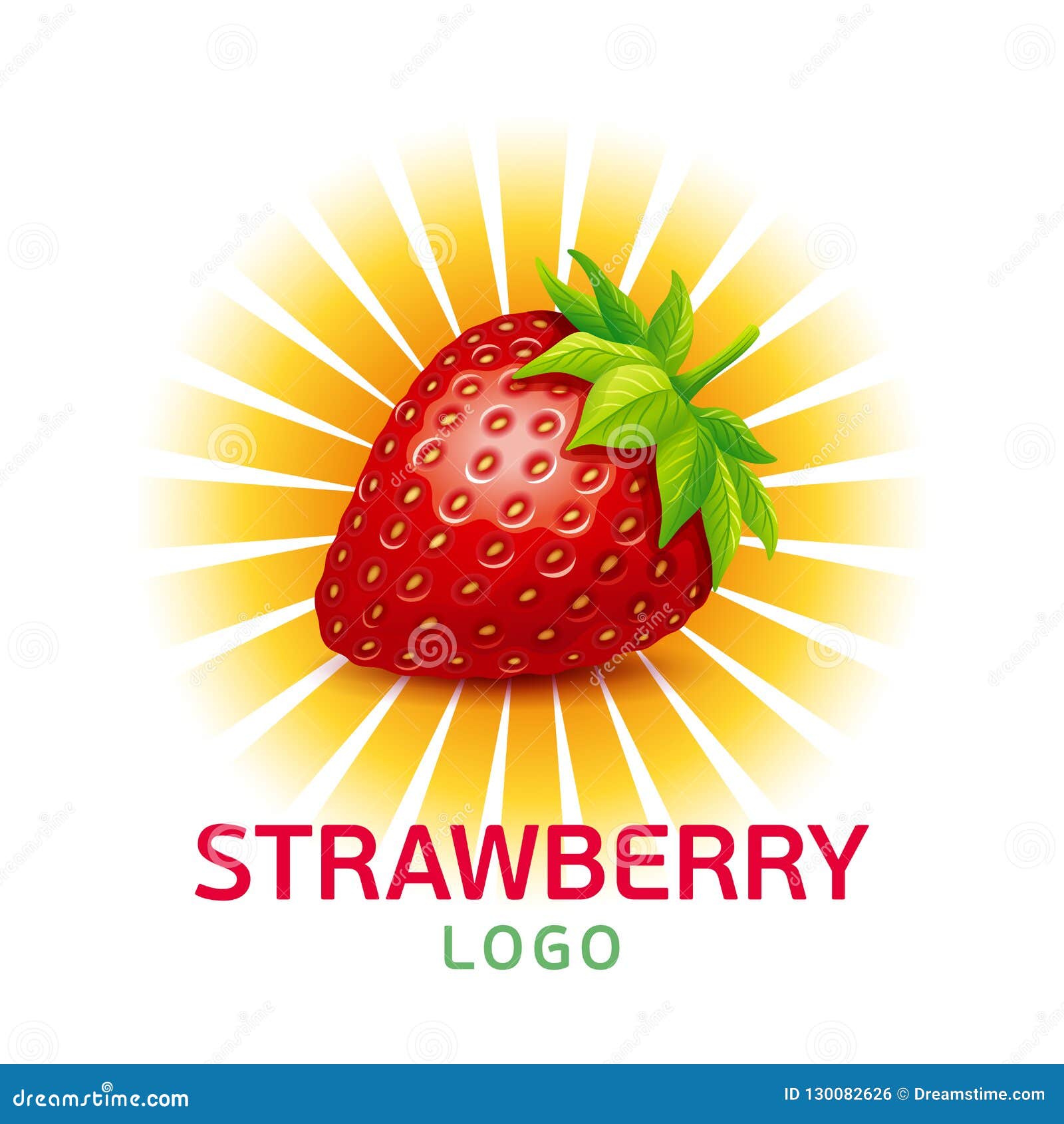 Logotipo Do Vetor Da Morango Ilustração do Vetor - Ilustração de fundo ...