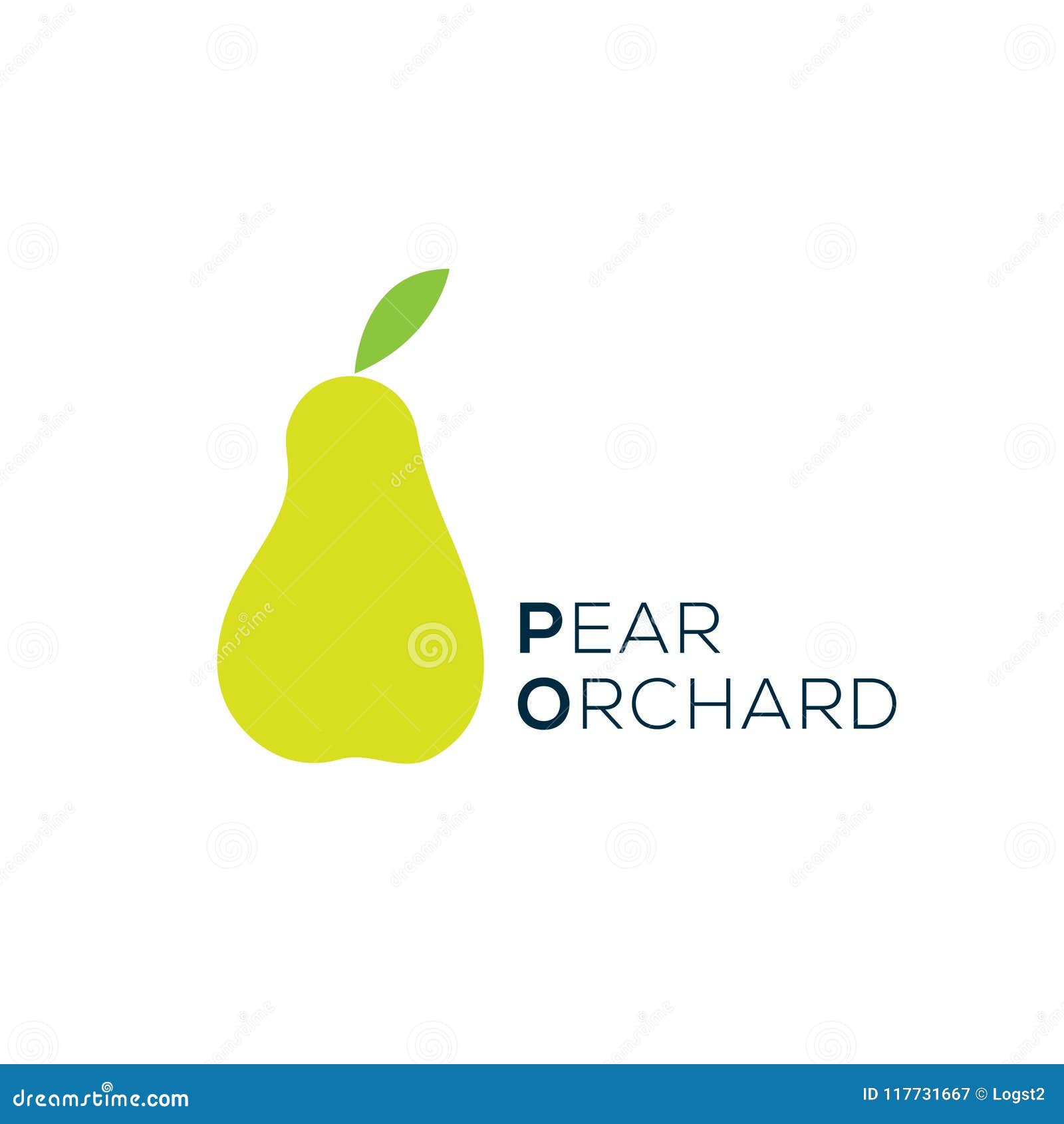 Logotipo do vetor da pera ilustração do vetor. Ilustração de alimento ...
