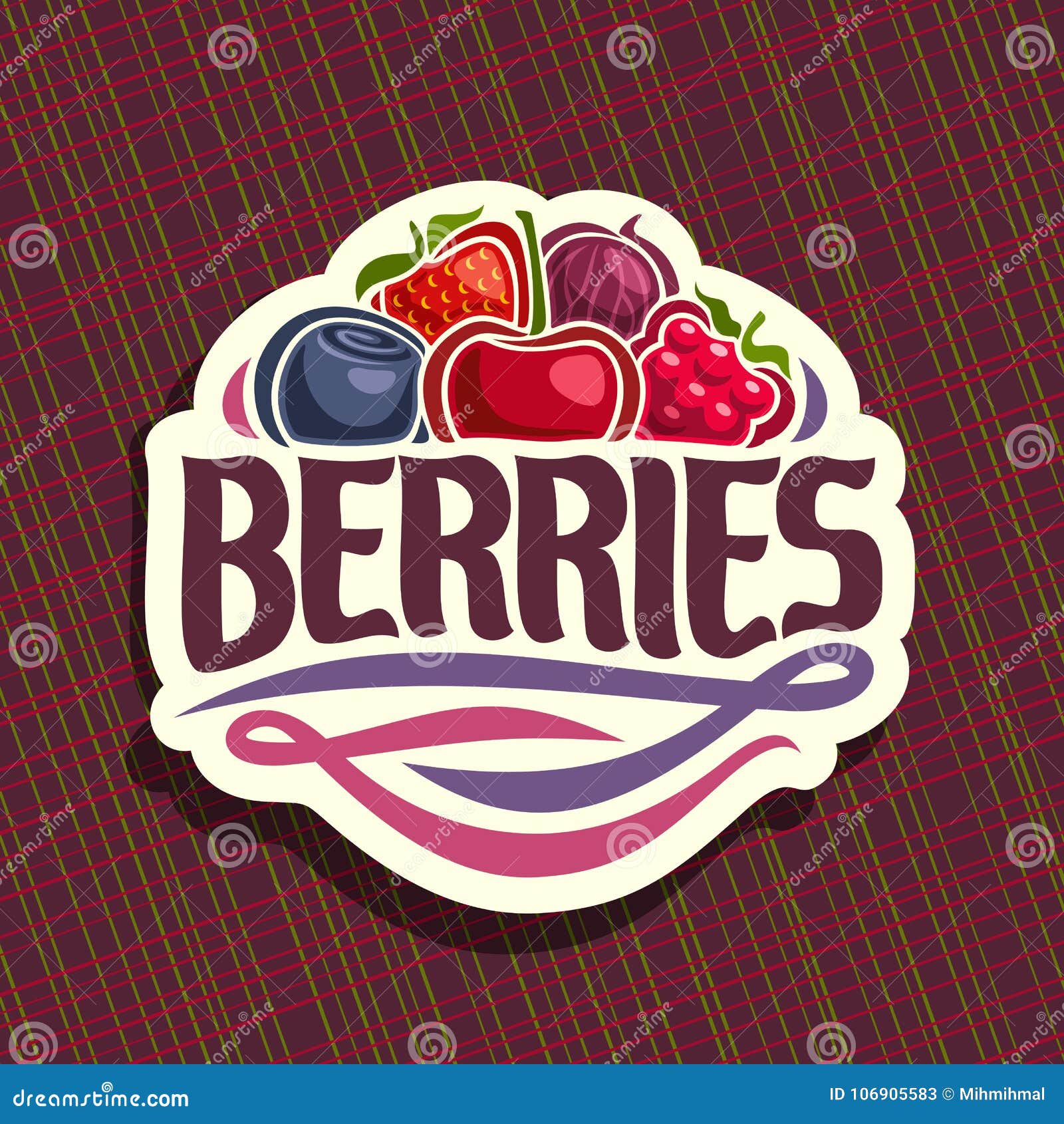 Logotipo Do Vetor Para Bagas Ilustração do Vetor - Ilustração de ...