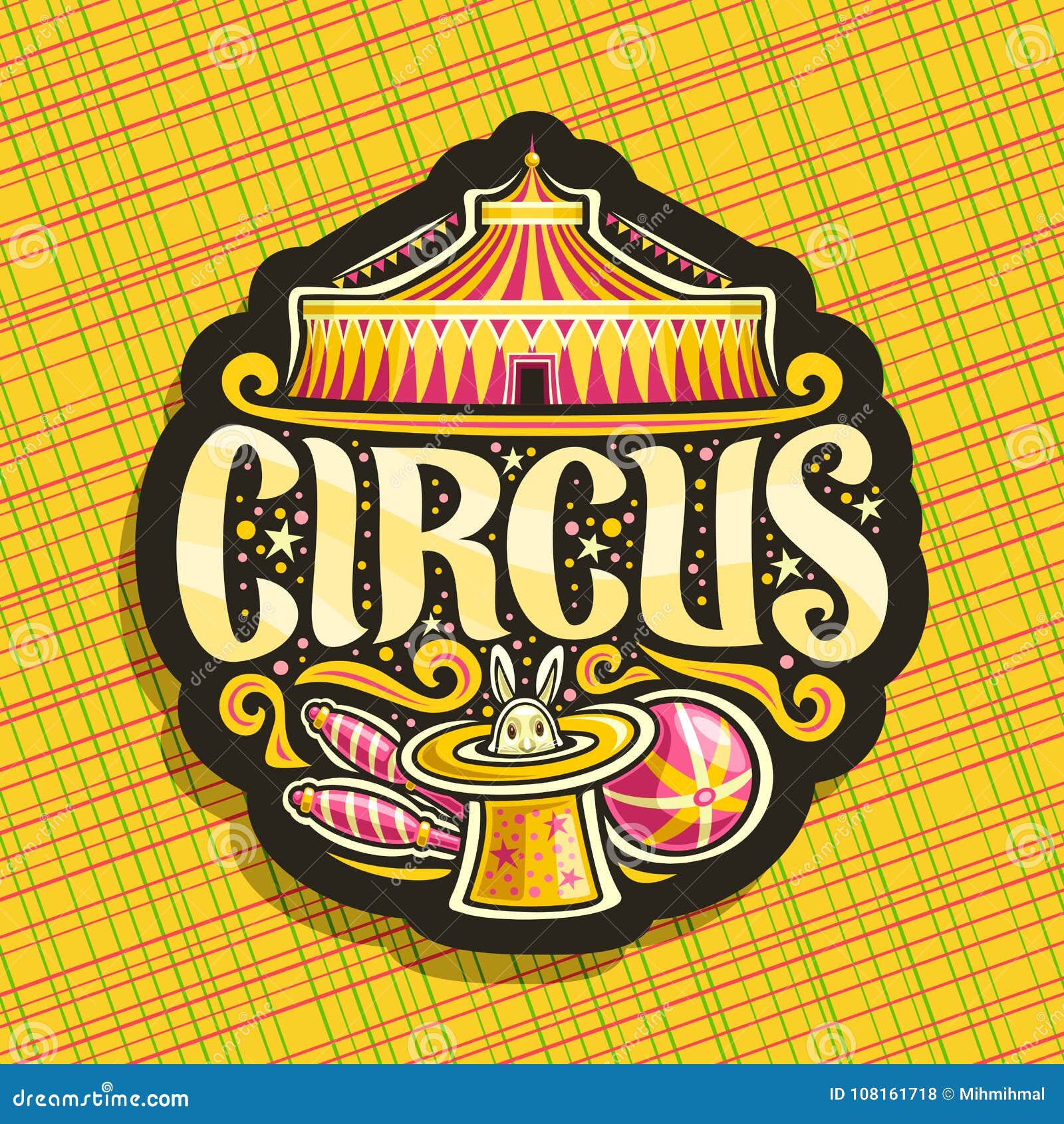 Logotipo Do Vetor Para O Circo Ilustração do Vetor - Ilustração de ...