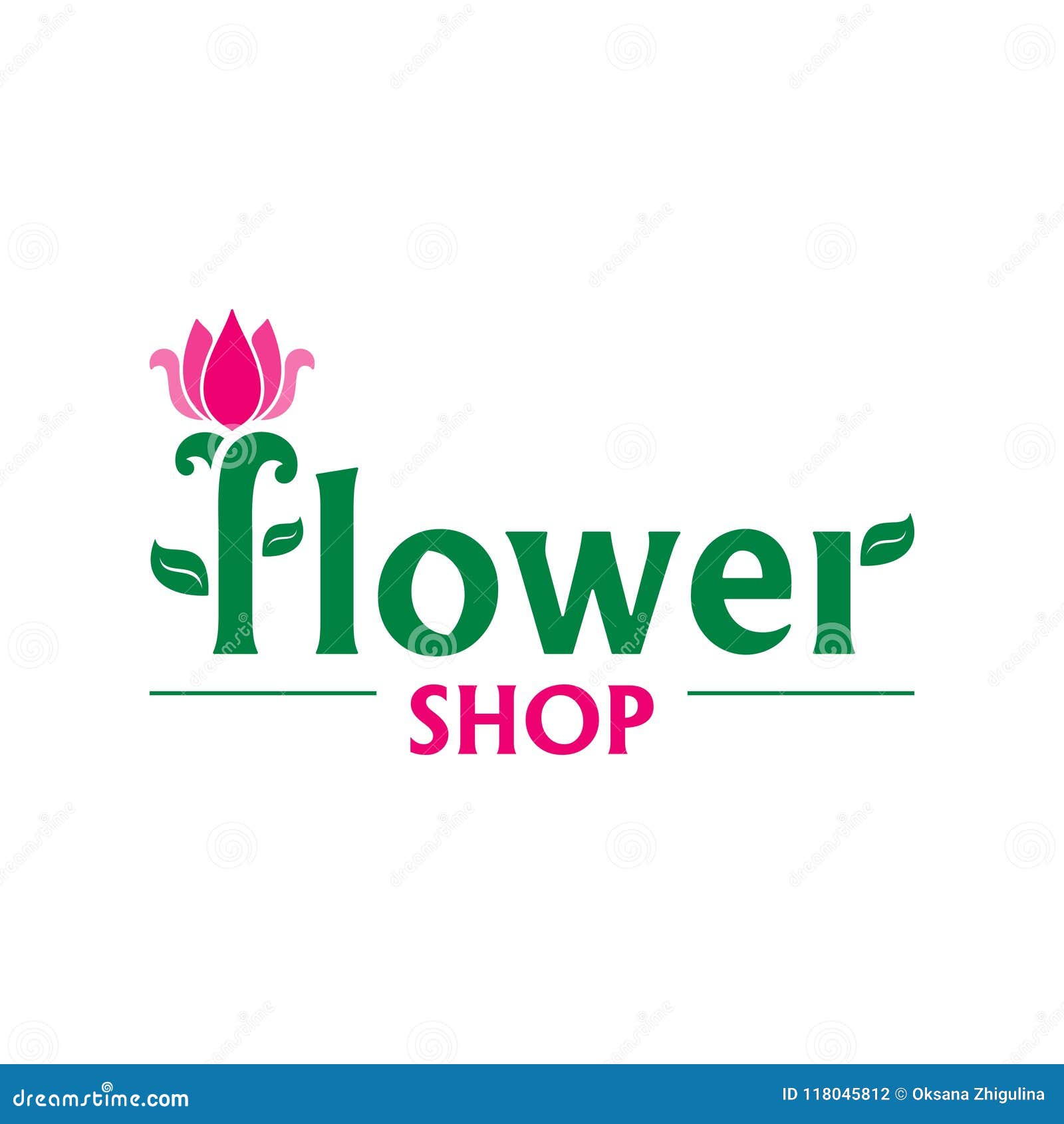 Logotipo Do Vetor Para O Florista Ilustração Stock - Ilustração de ...