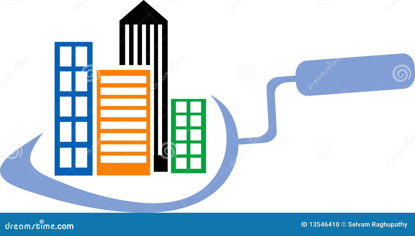 Logotipo dos construtores ilustração do vetor. Ilustração de artwork ...