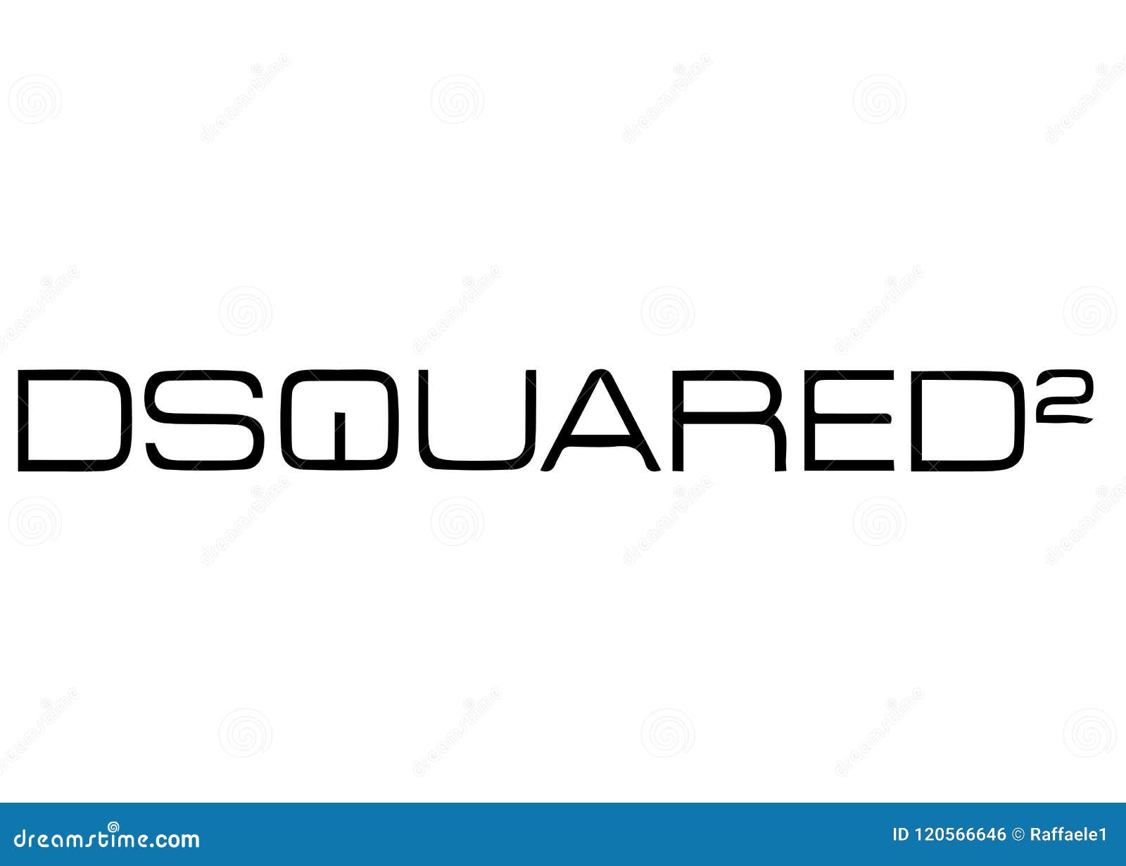 Logotipo Dsquared2 foto editorial. Ilustración de costura - 120566646