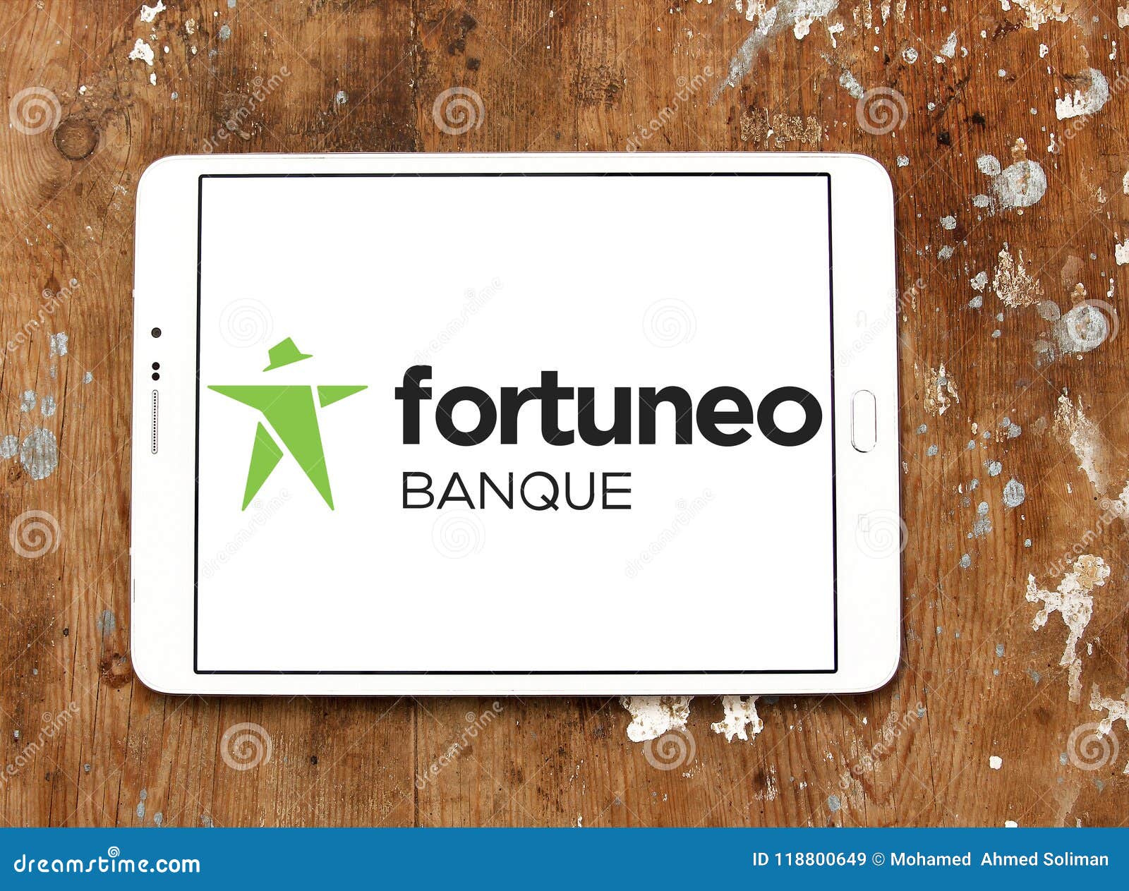 Logotipo Em Linha Do Banco De Fortuneo Imagem de Stock Editorial ...