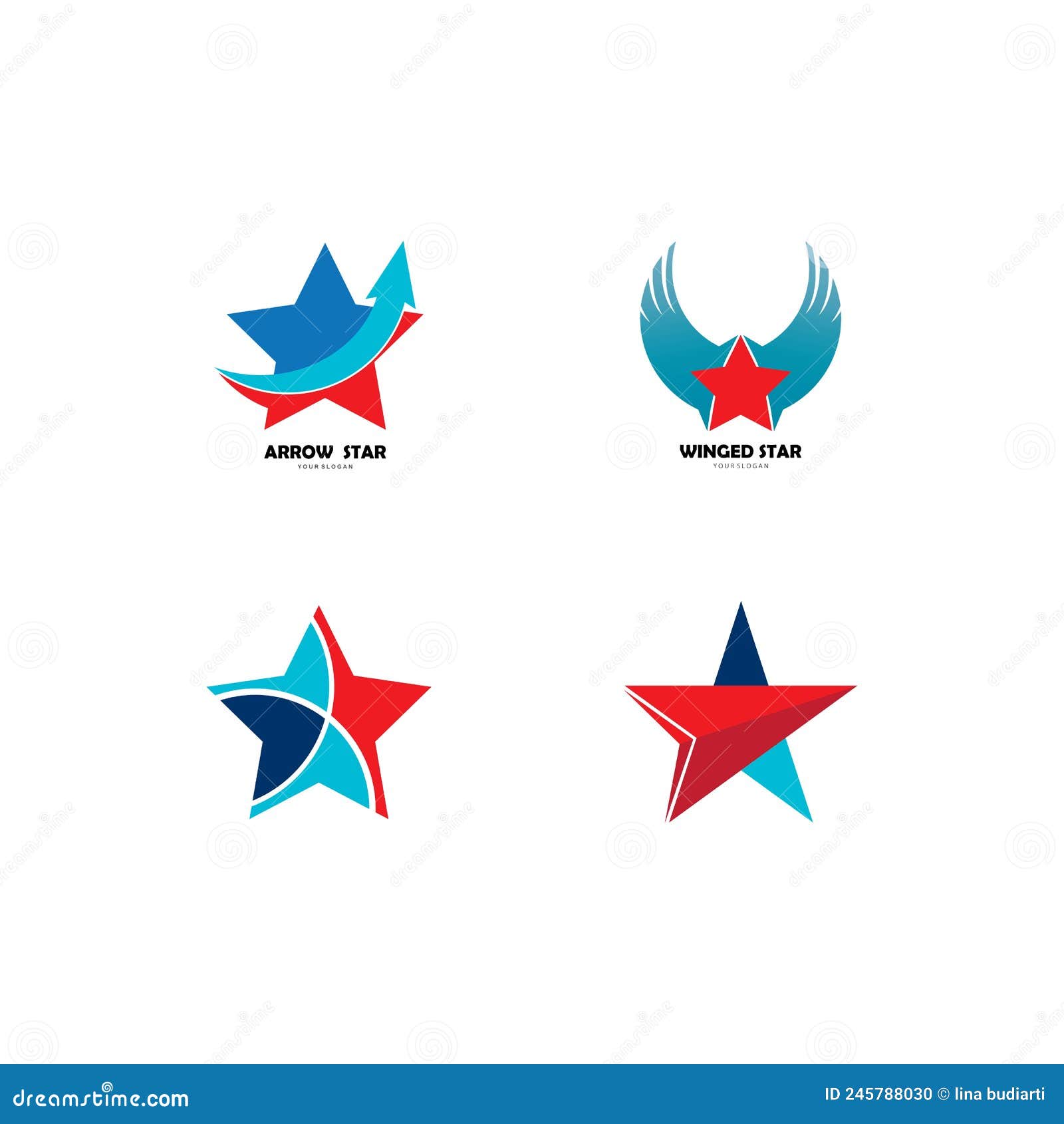 Logotipo estelar ilustração do vetor. Ilustração de sinal - 245788030