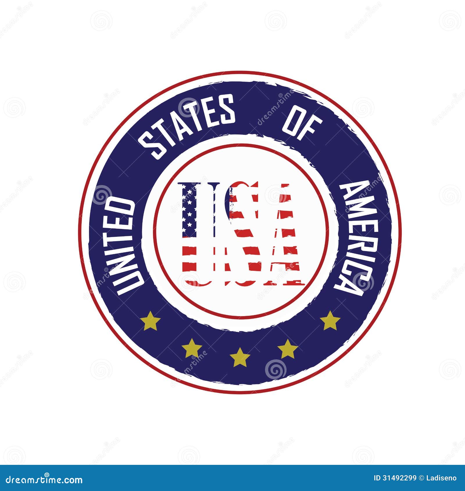 Logotipo EUA ilustração do vetor. Ilustração de naturalizado - 31492299