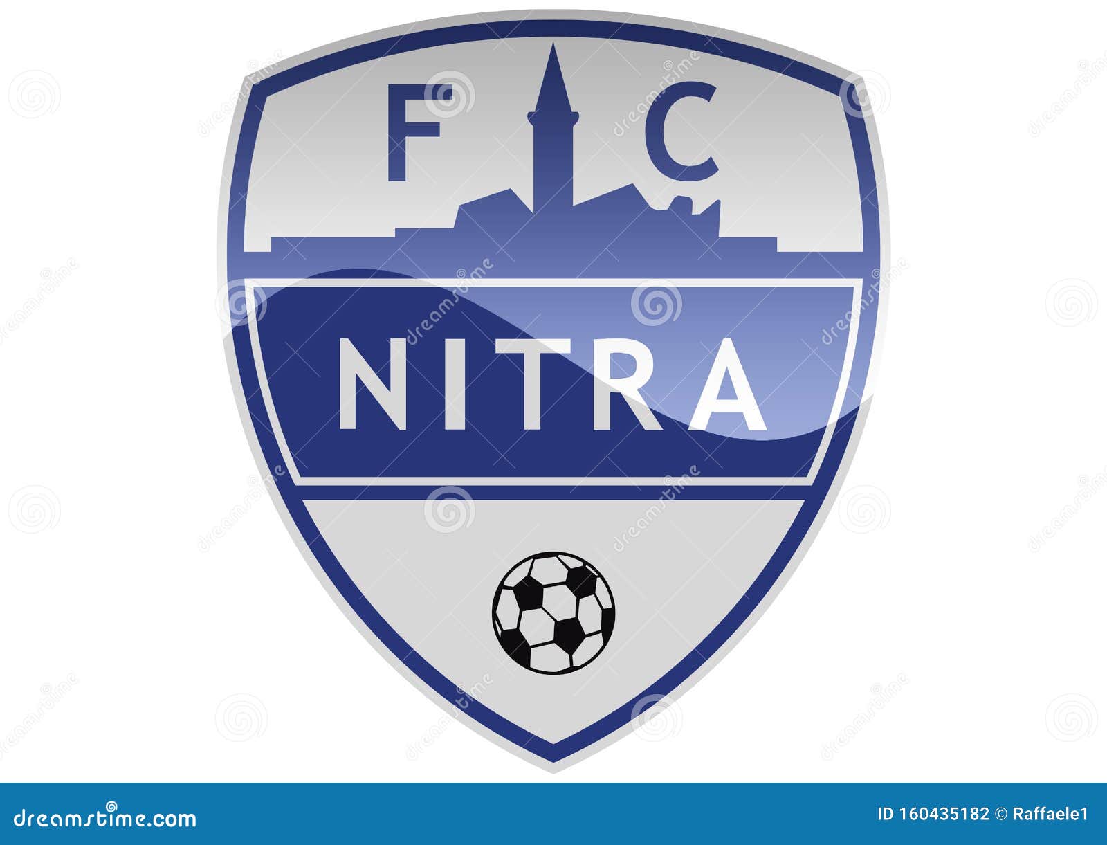 Logotipo FC Nitra fotografía editorial. Ilustración de ilustrador ...