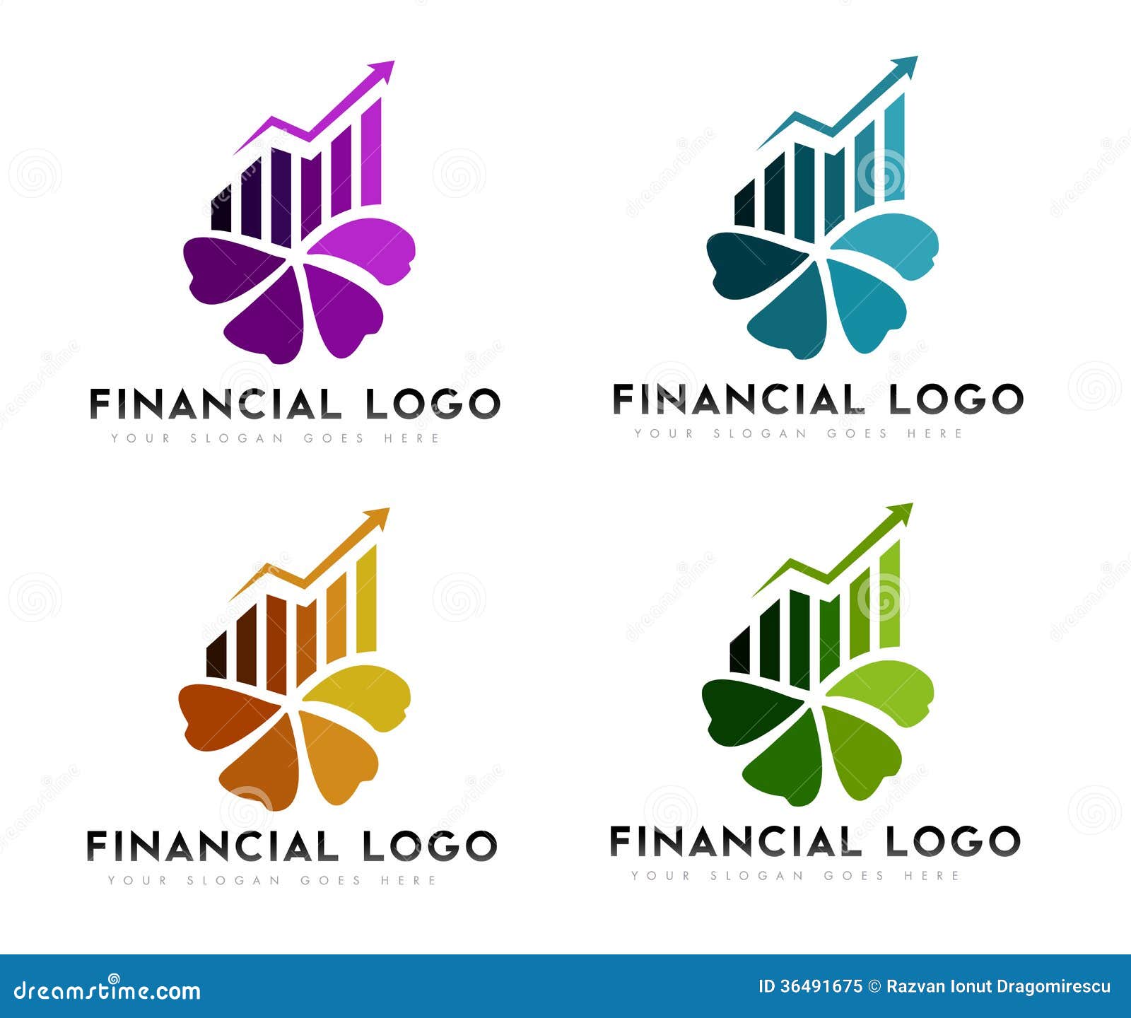 Logotipo financiero stock de ilustración. Ilustración de extracto ...