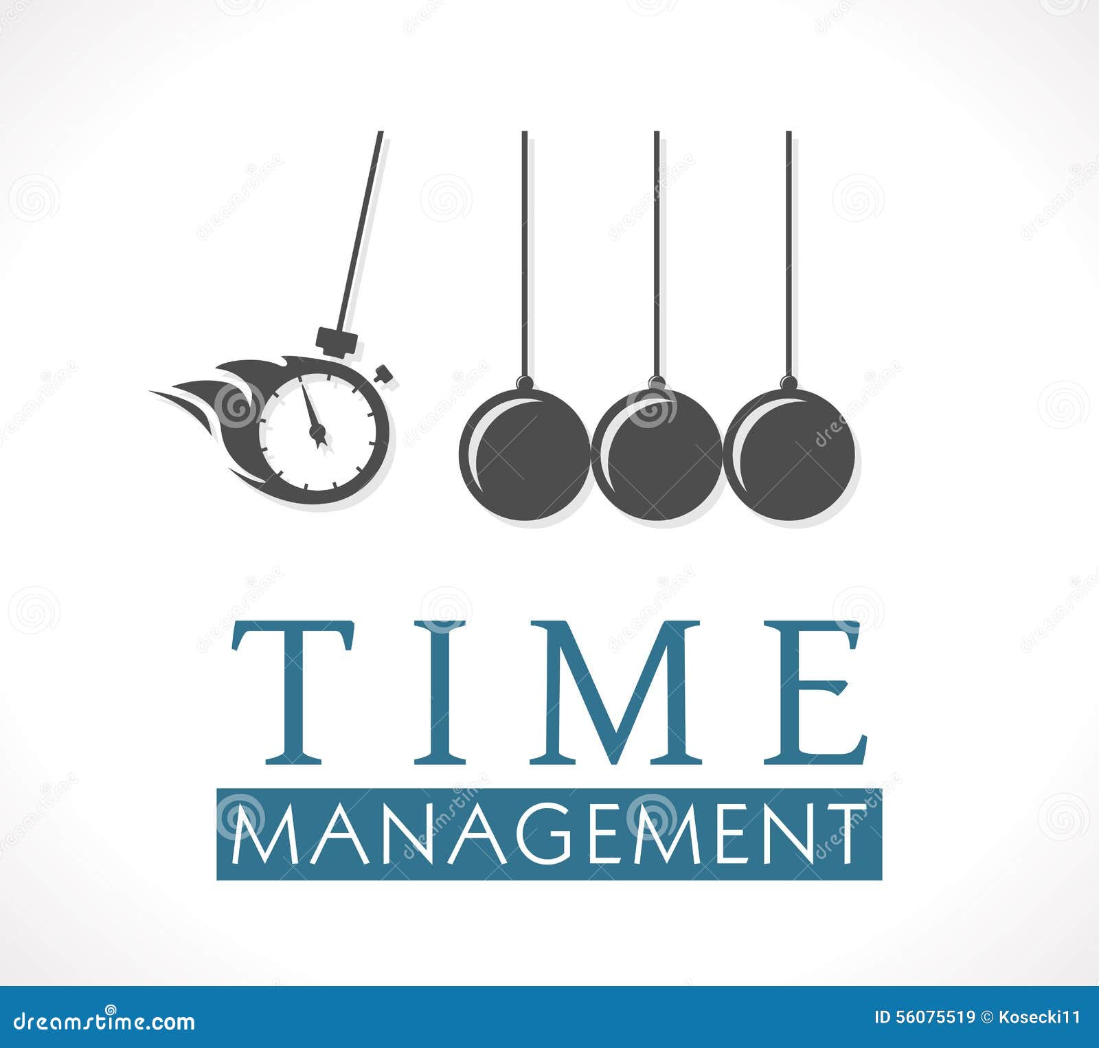 Logotipo - Gestión De Tiempo Ilustración del Vector - Ilustración de ...