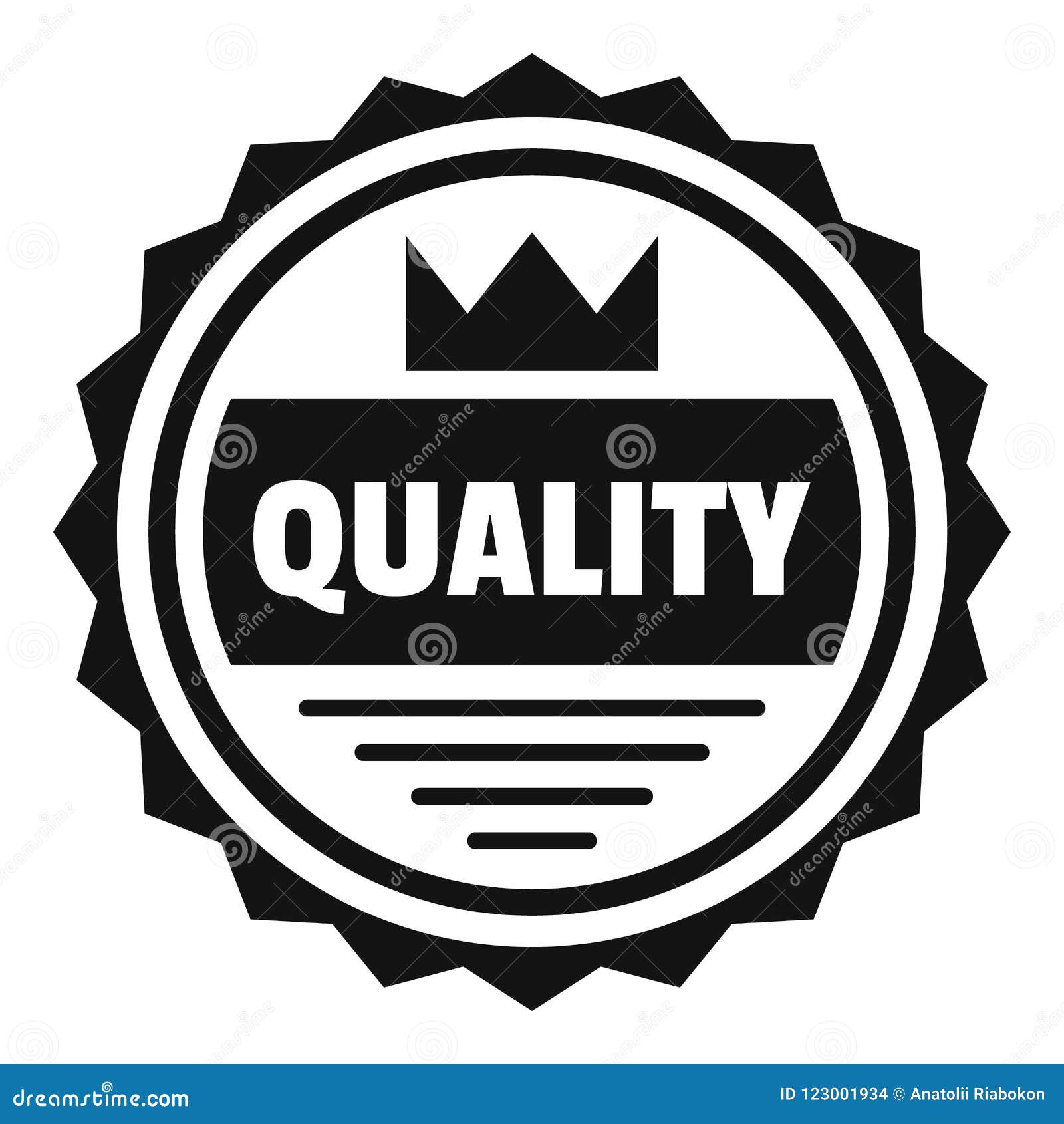 Logotipo Grande Da Qualidade, Estilo Simples Ilustração Stock ...