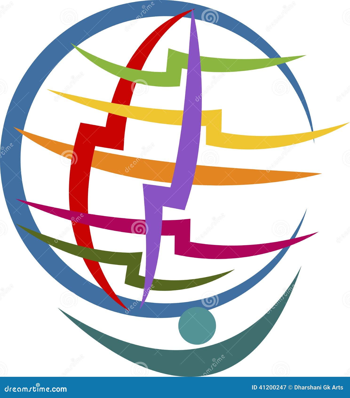 Logotipo humano del globo ilustración del vector. Ilustración de icono ...