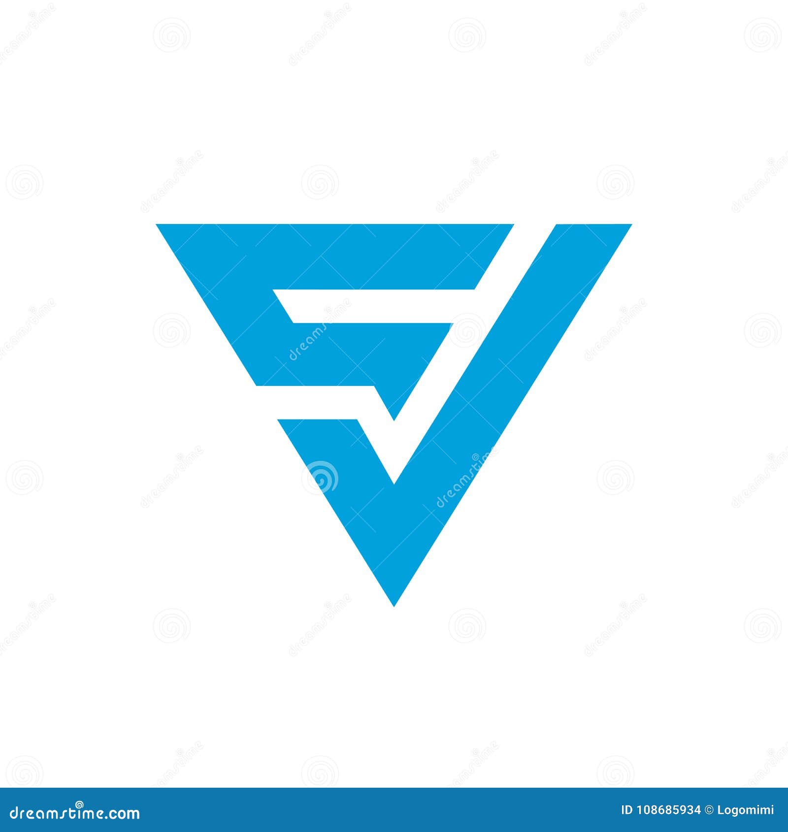 Logotipo Inicial Da Letra Do CV Molde Limpo E Simples Do Logotipo ...