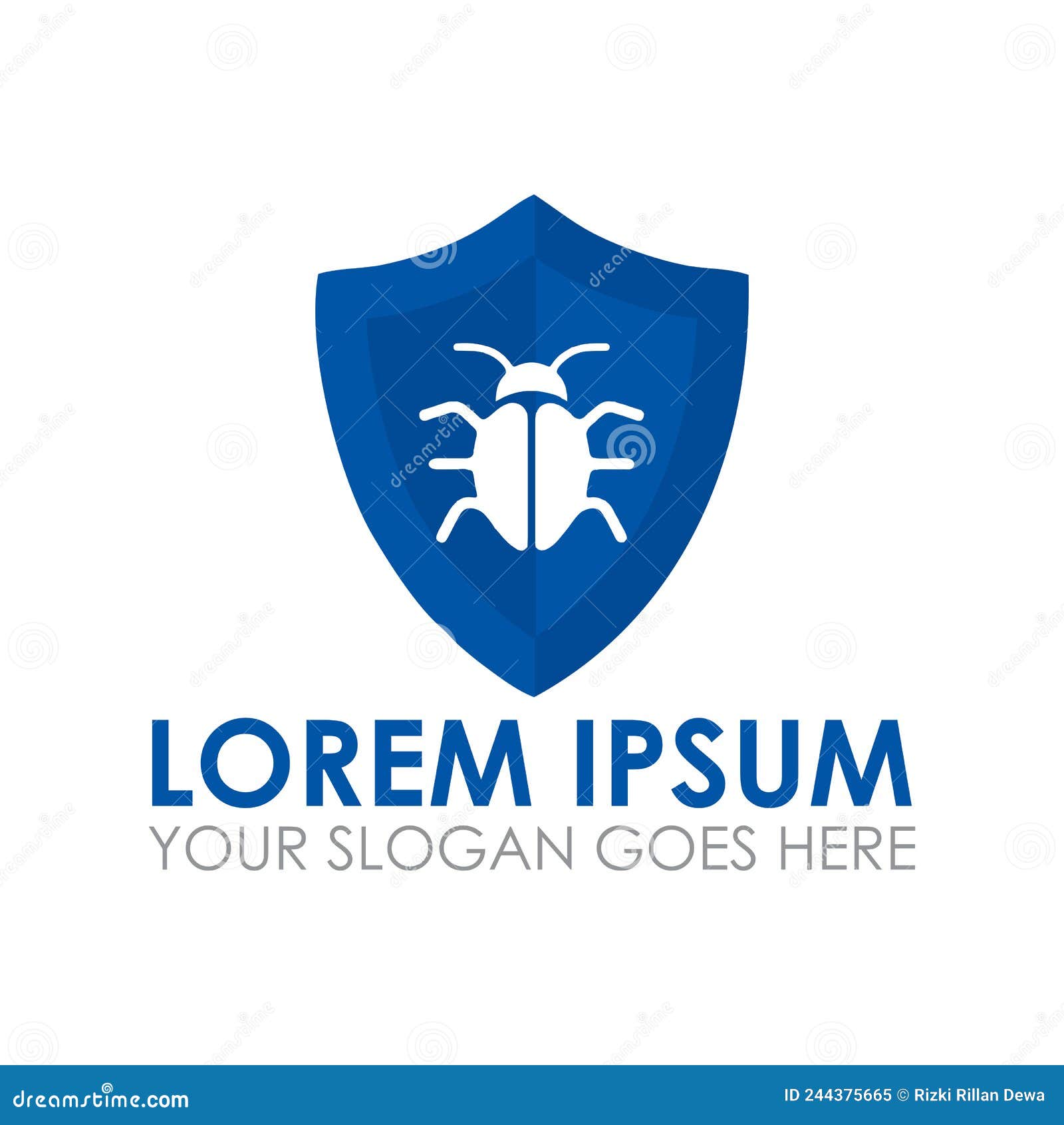 Logotipo Insecticida Vectorial De Control De Plagas Ilustración del ...