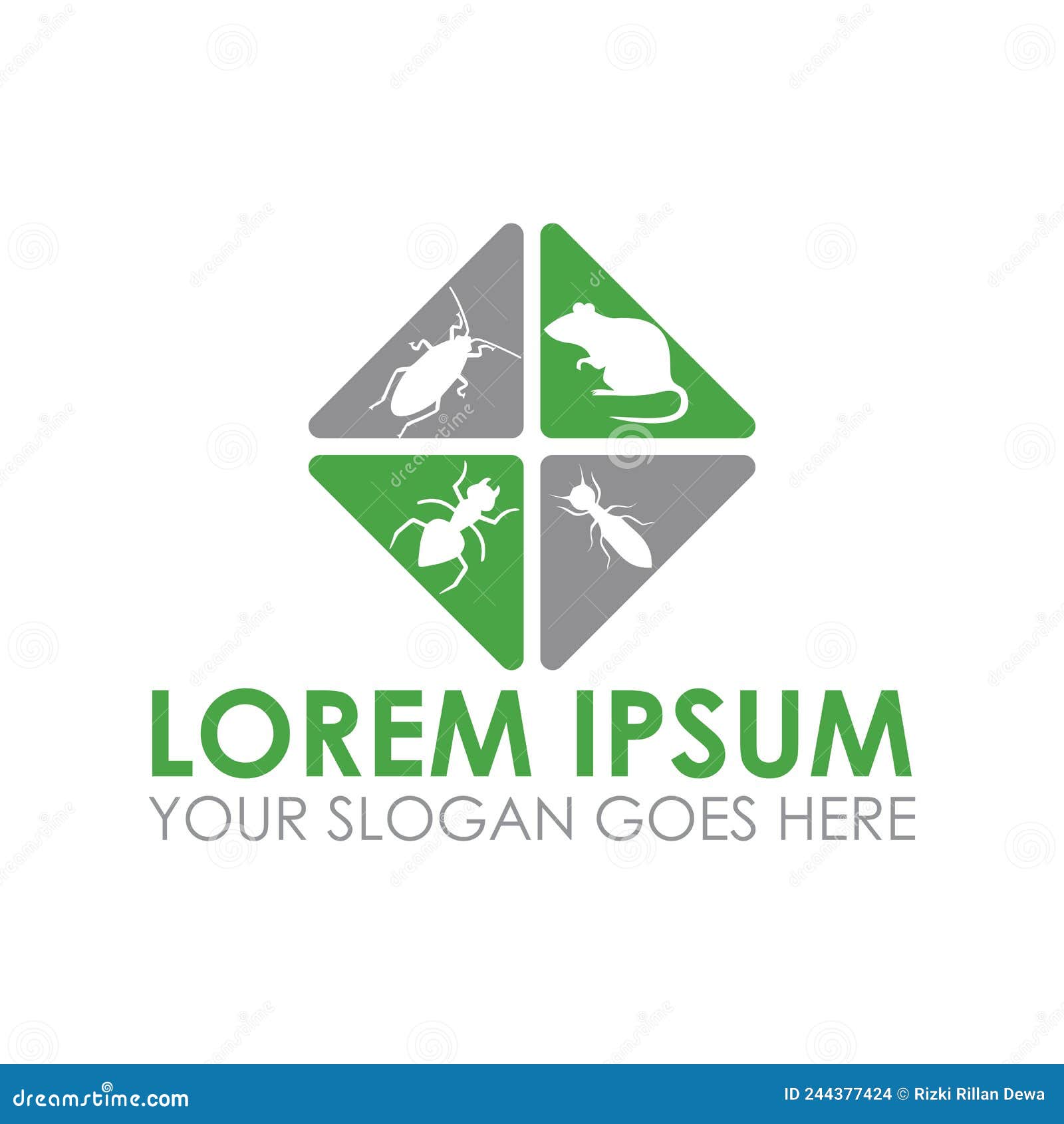 Logotipo Insecticida Vectorial De Control De Plagas Ilustración del ...