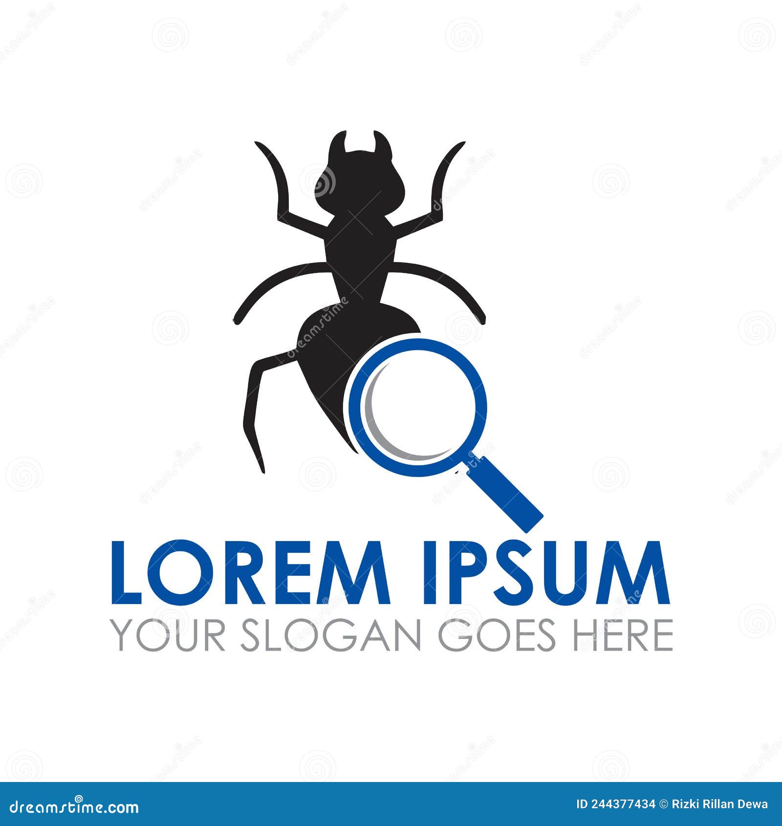 Logotipo Insecticida Vectorial De Control De Plagas Ilustración del ...