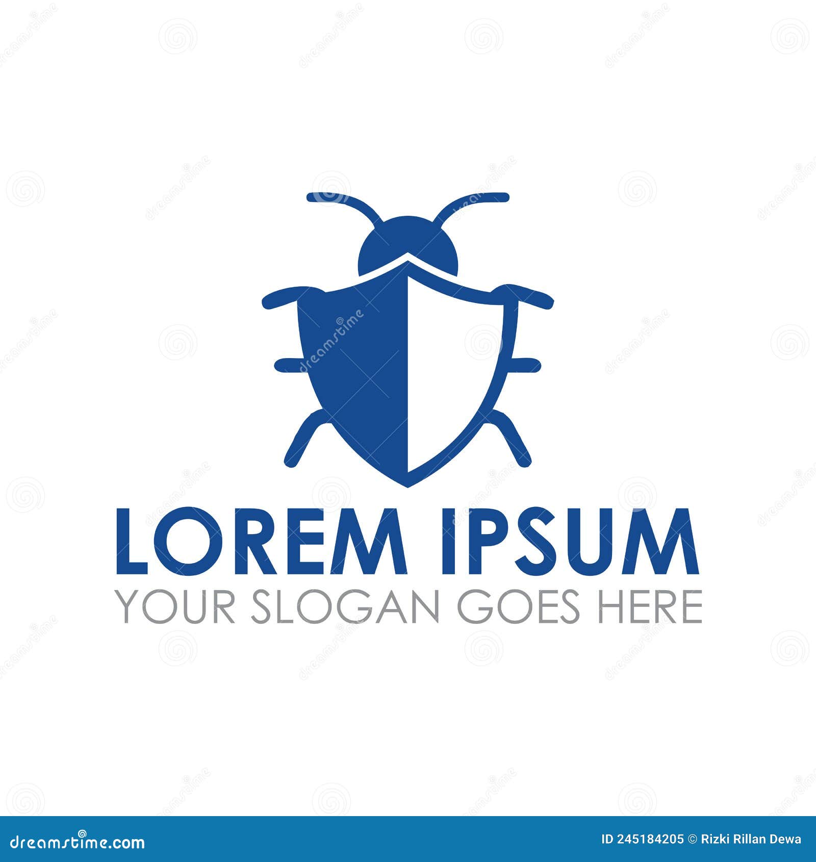 Logotipo Insecticida Vectorial De Control De Plagas Ilustración del ...