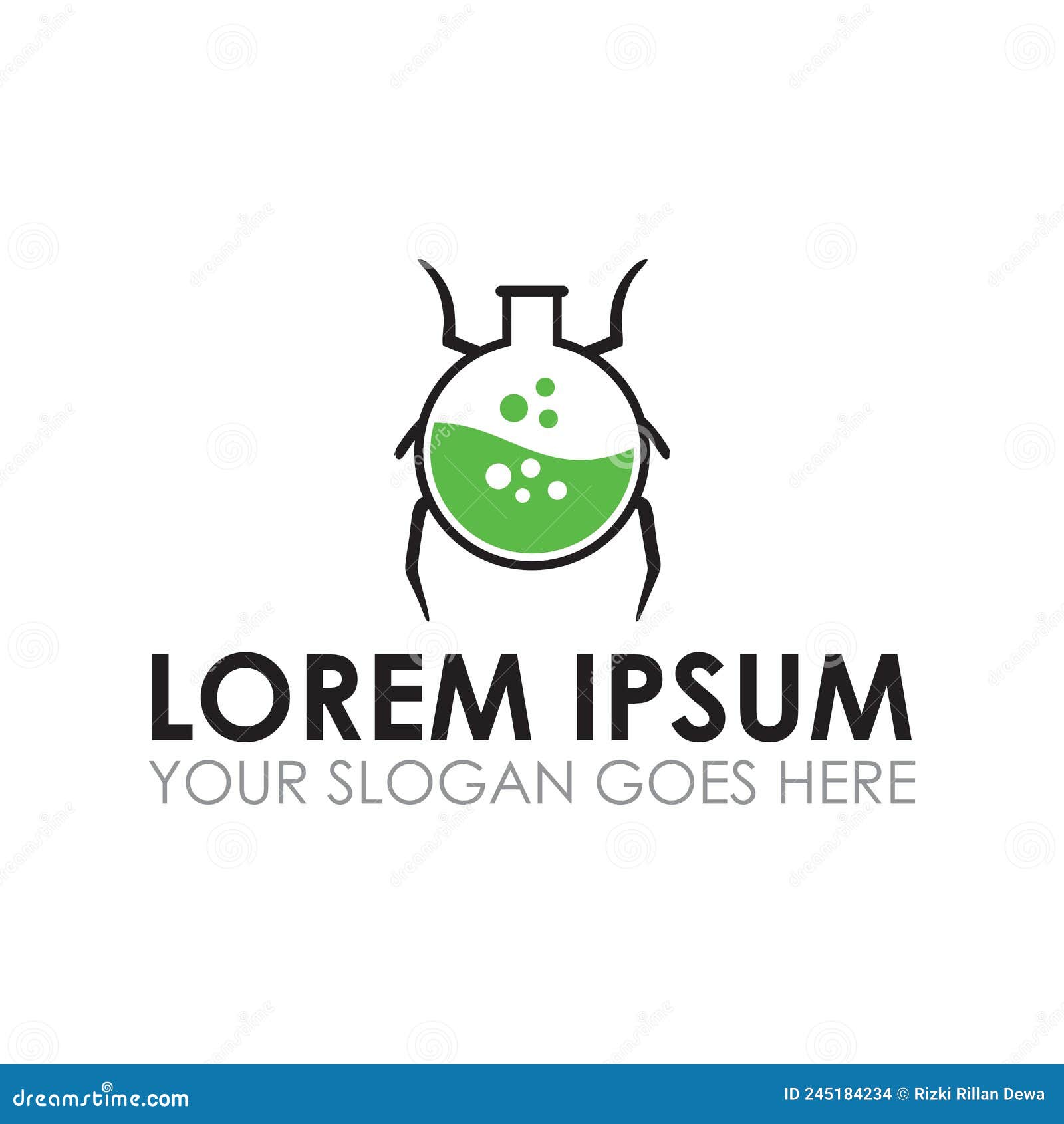 Logotipo Insecticida Vectorial De Control De Plagas Ilustración del ...