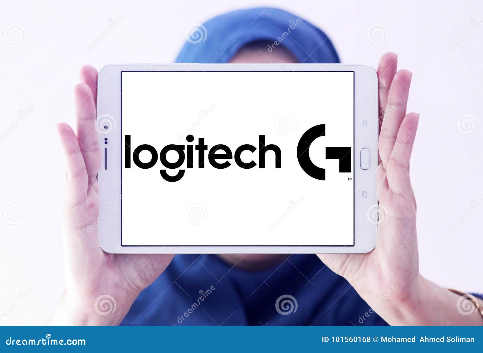 Logotipo Internacional Da Empresa Da Tecnologia De Logitech Foto de ...