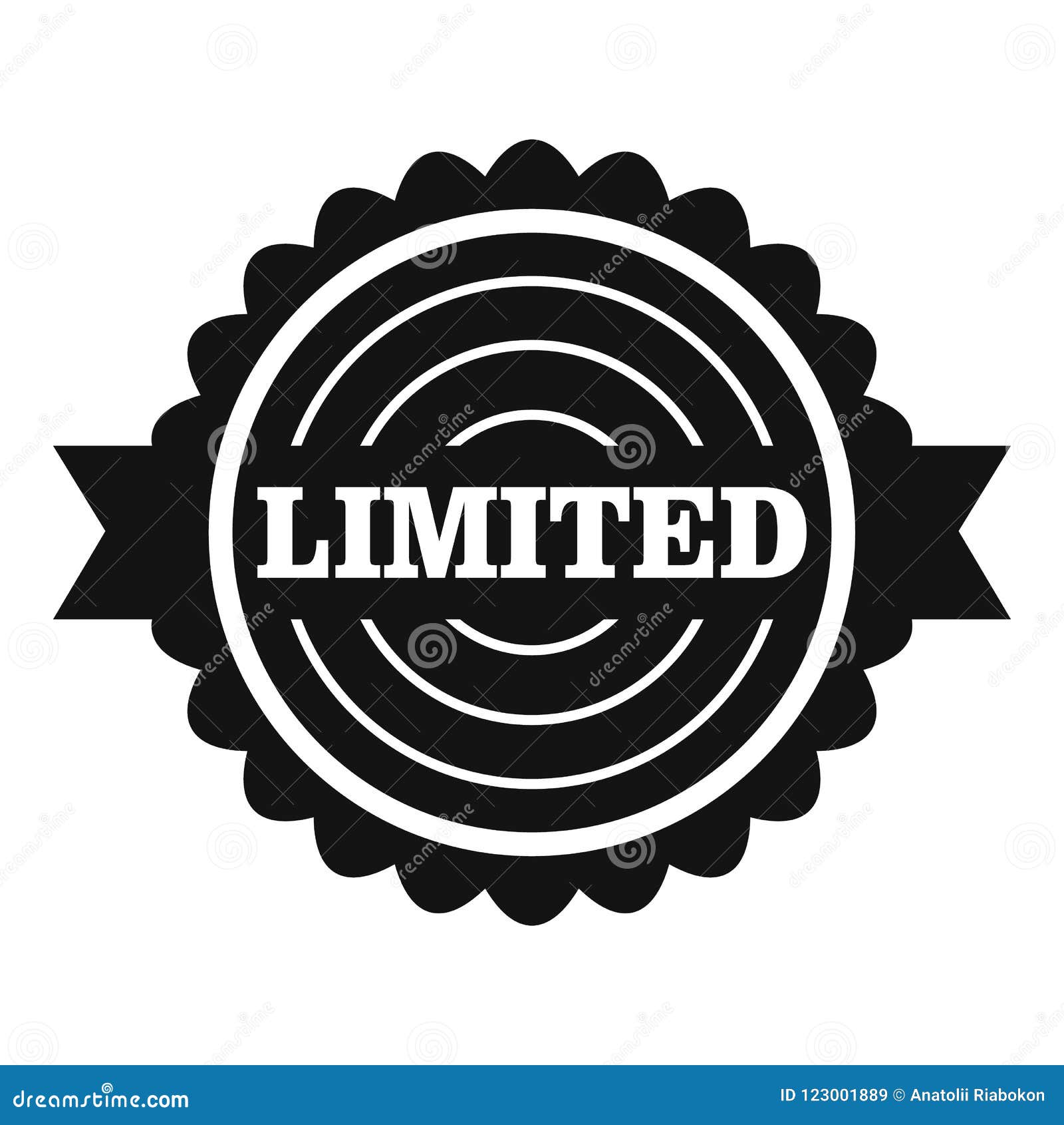 Logotipo Limitado, Estilo Simple Stock de ilustración - Ilustración de ...