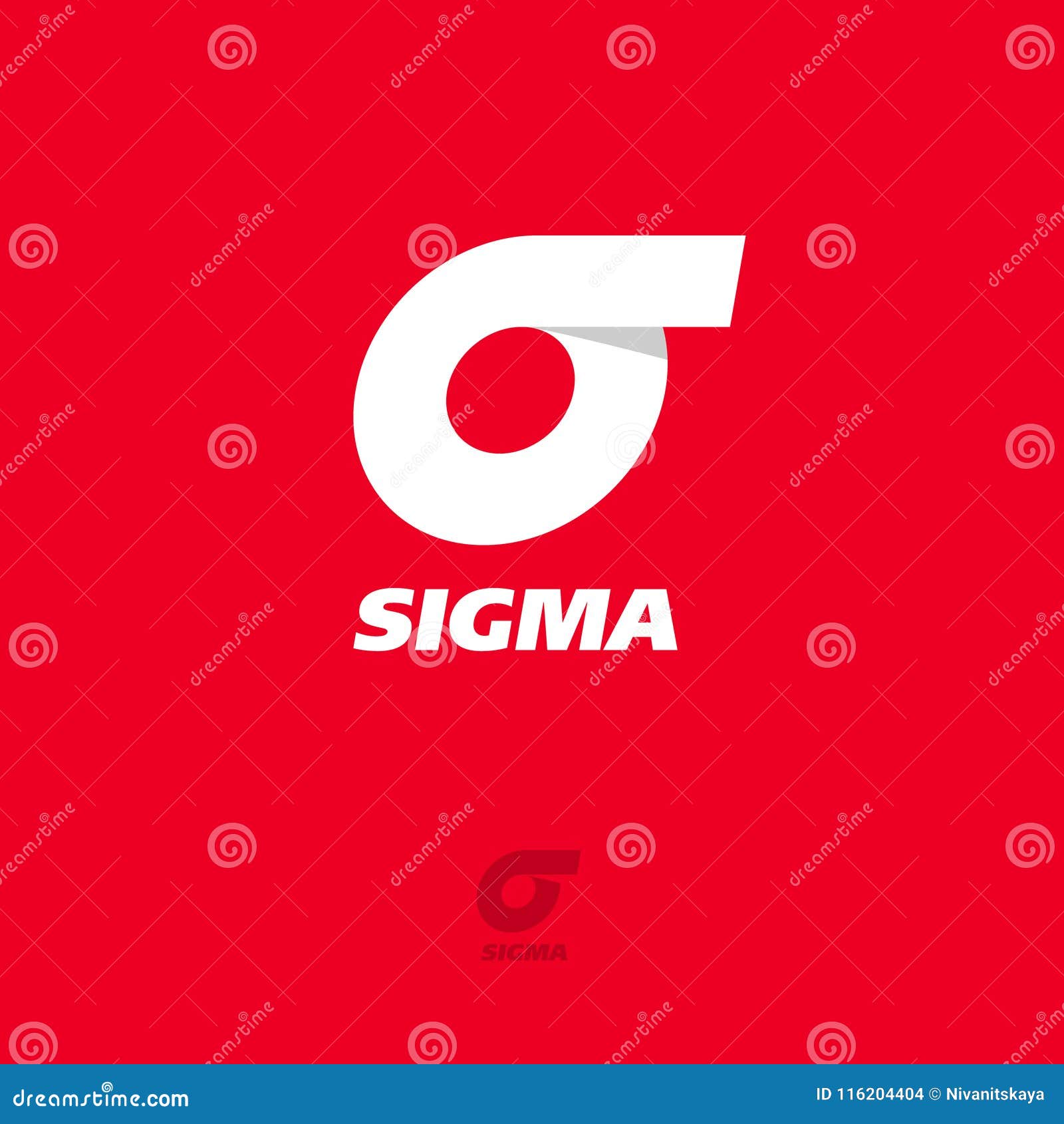 Logotipo Liso Do Sigma Emblema Do Sigma Sigma Grego Branco Da Letra ...