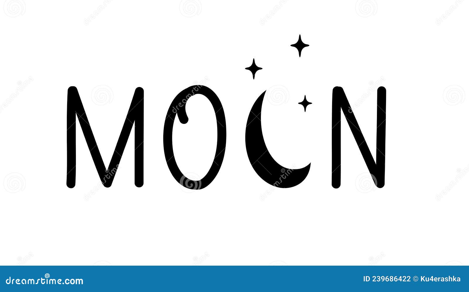 Logotipo Lua. Modelo Moderno Elegante E Minimalista E Forte. Ilustração ...