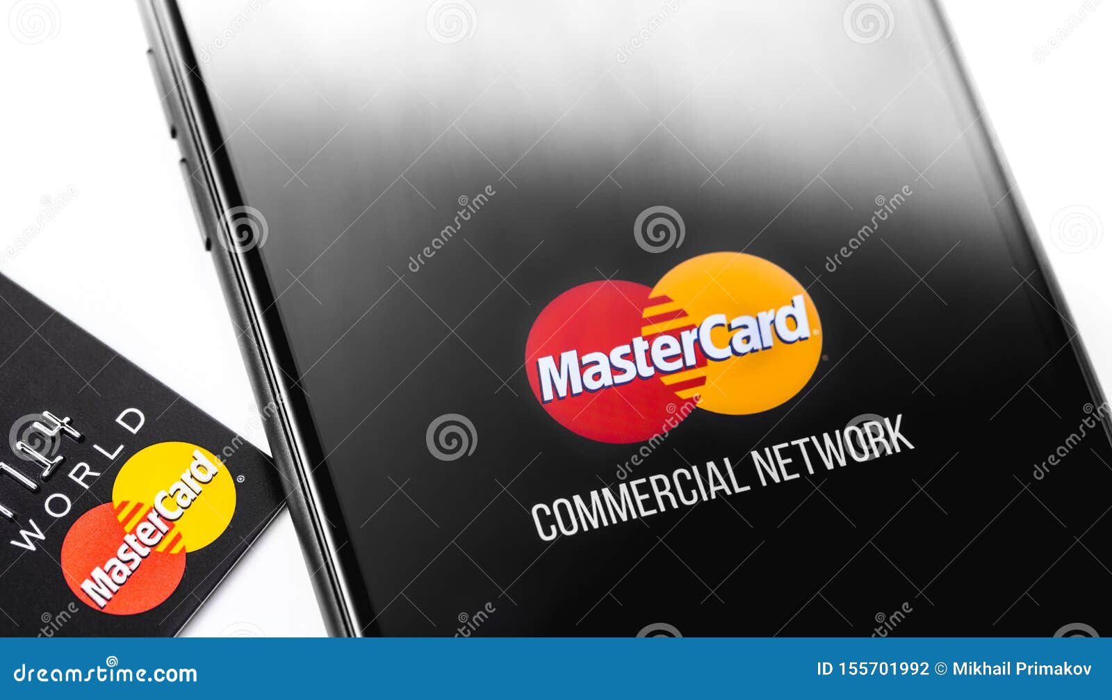 Logotipo MasterCard Na Tela Fotografia Editorial - Imagem de indicador ...