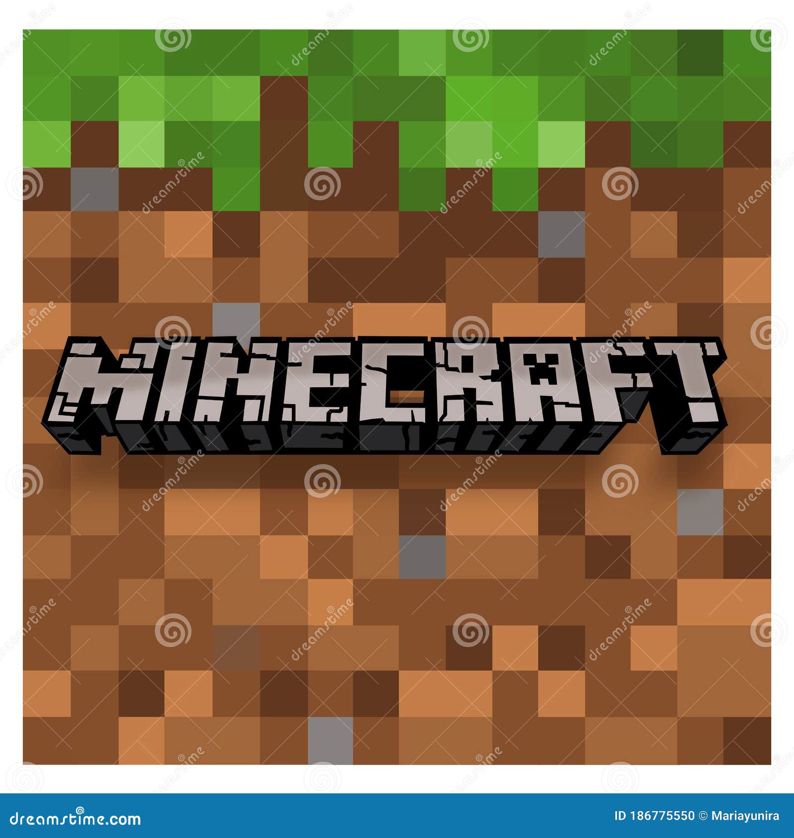 Logotipo minecraft imagem editorial. Ilustração de bloco - 186775550 Logotipo minecraft imagem editorial. Ilustração de bloco - 186775550