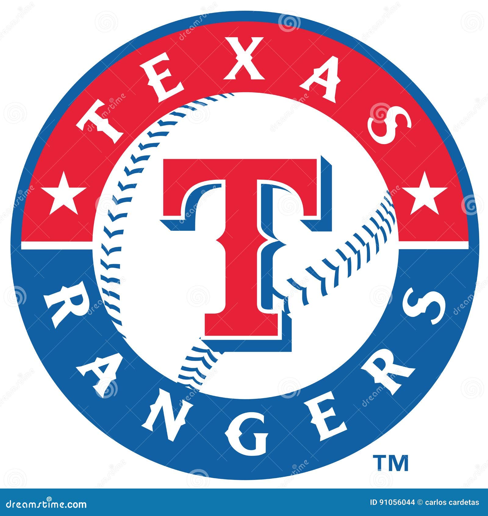 Logotipo MLB De Las Texas Rangers Imagen de archivo editorial ...