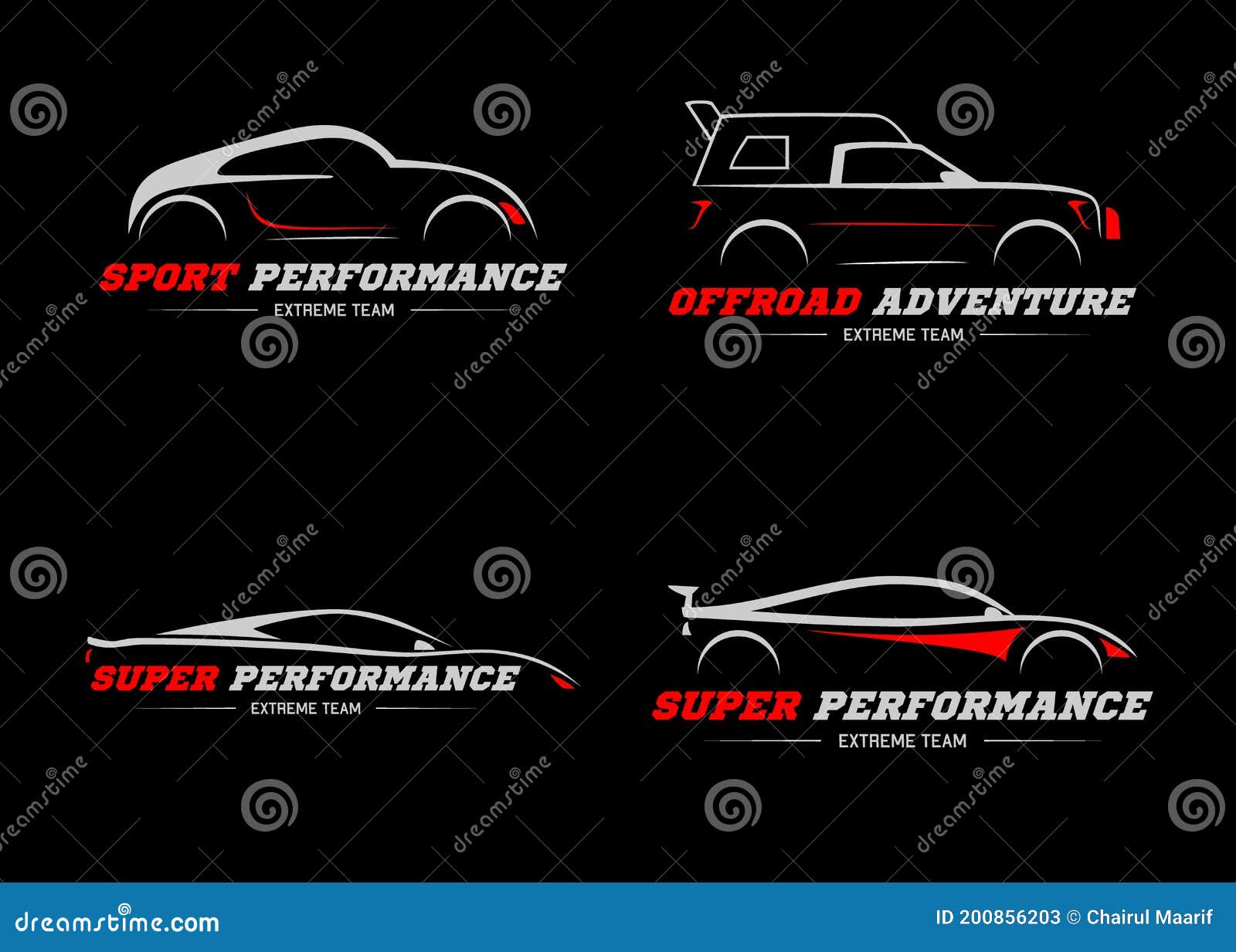 Logotipo Moderno De Automobilismo Ilustração do Vetor - Ilustração de ...