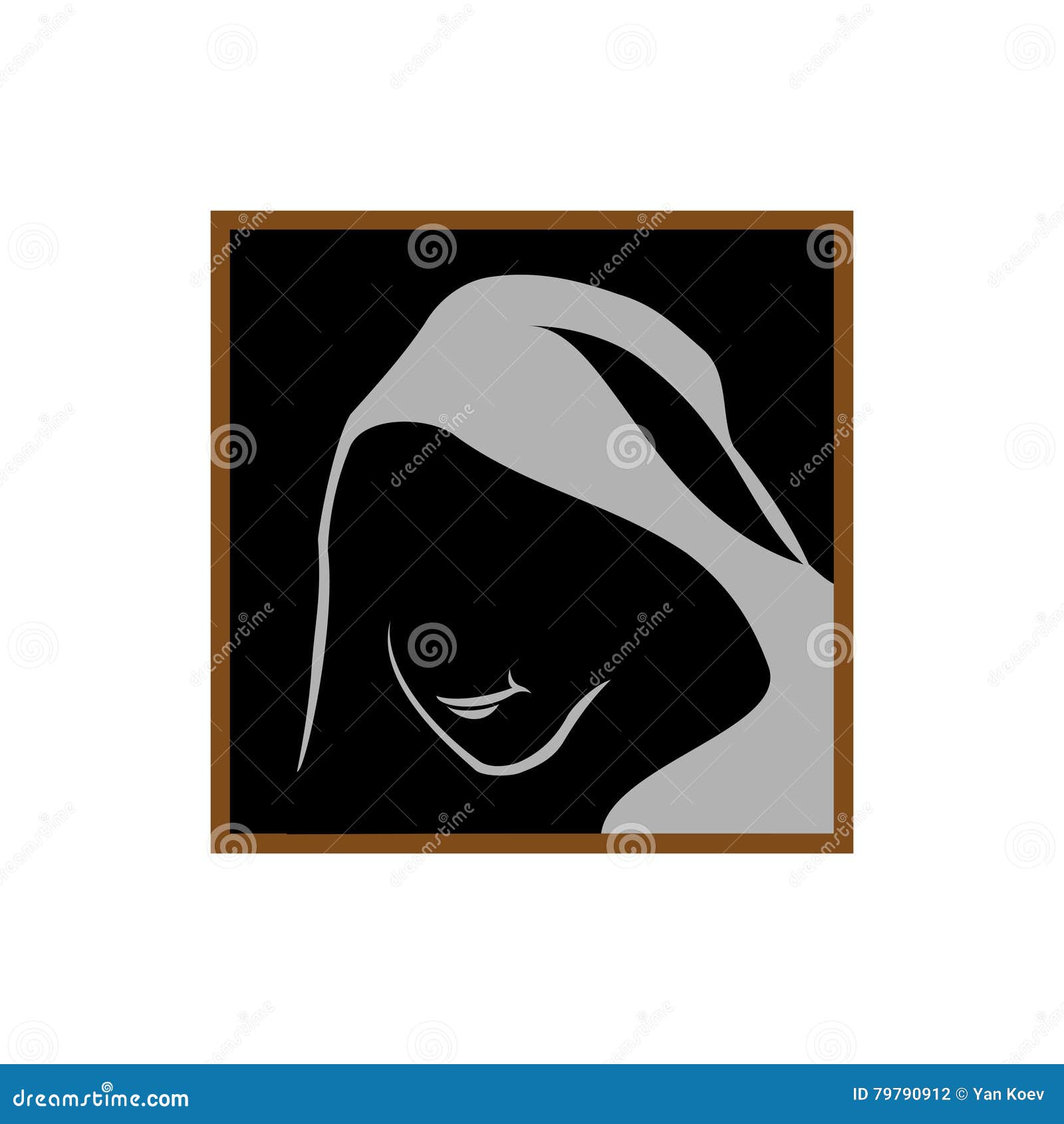 Logotipo Anônimo Da Monge Do Avatar Ilustração do Vetor - Ilustração de ...