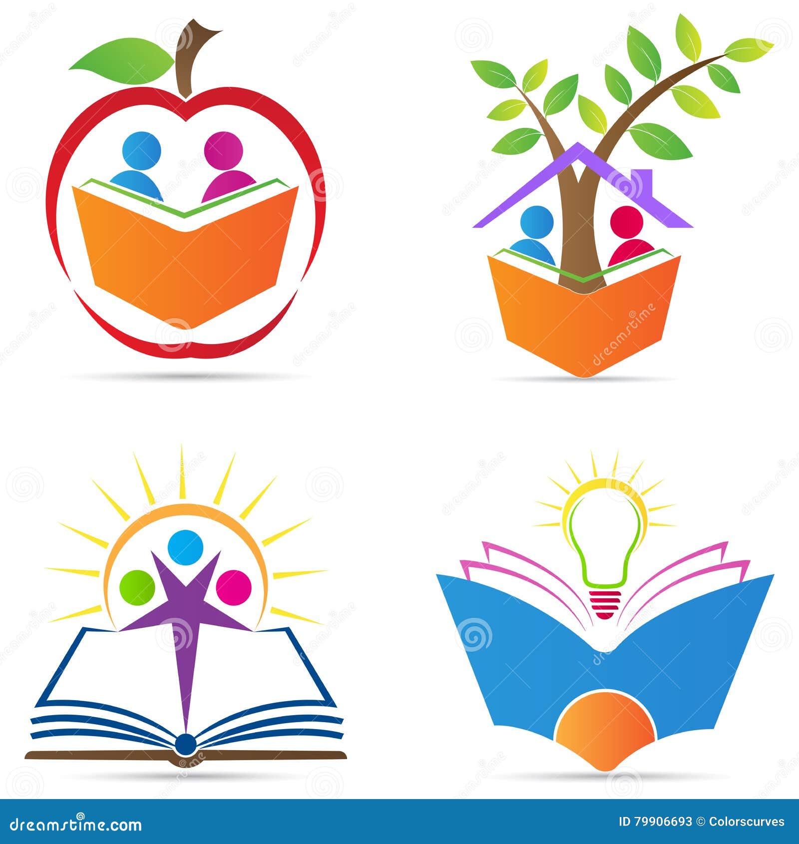 Logotipo para la educación ilustración del vector. Ilustración de alto ...