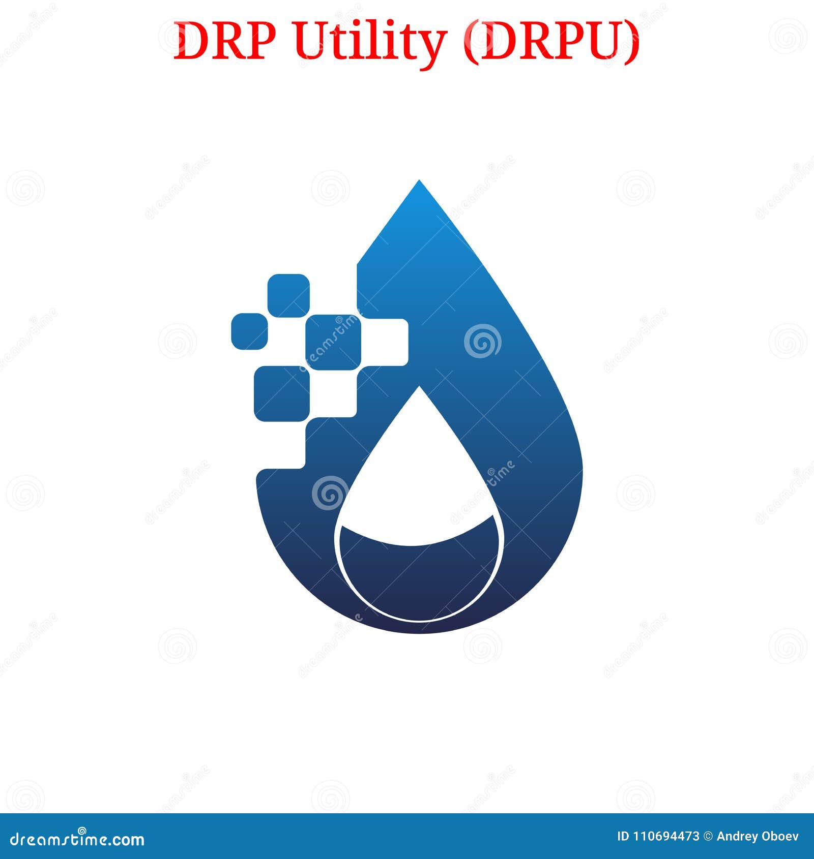 Logotipo Para Uso General Del Vector DRP DRPU Ilustración del Vector ...