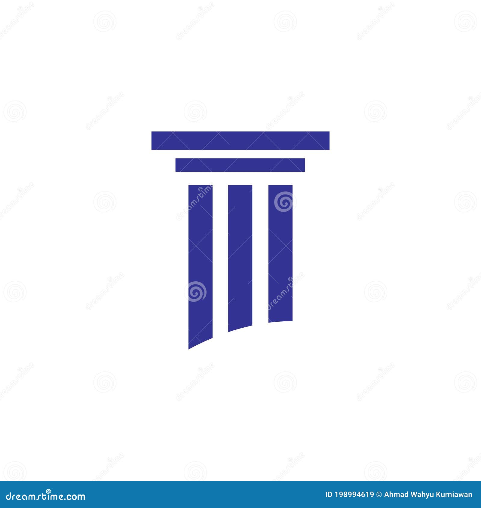 Logotipo pilar ilustração do vetor. Ilustração de sinal - 198994619