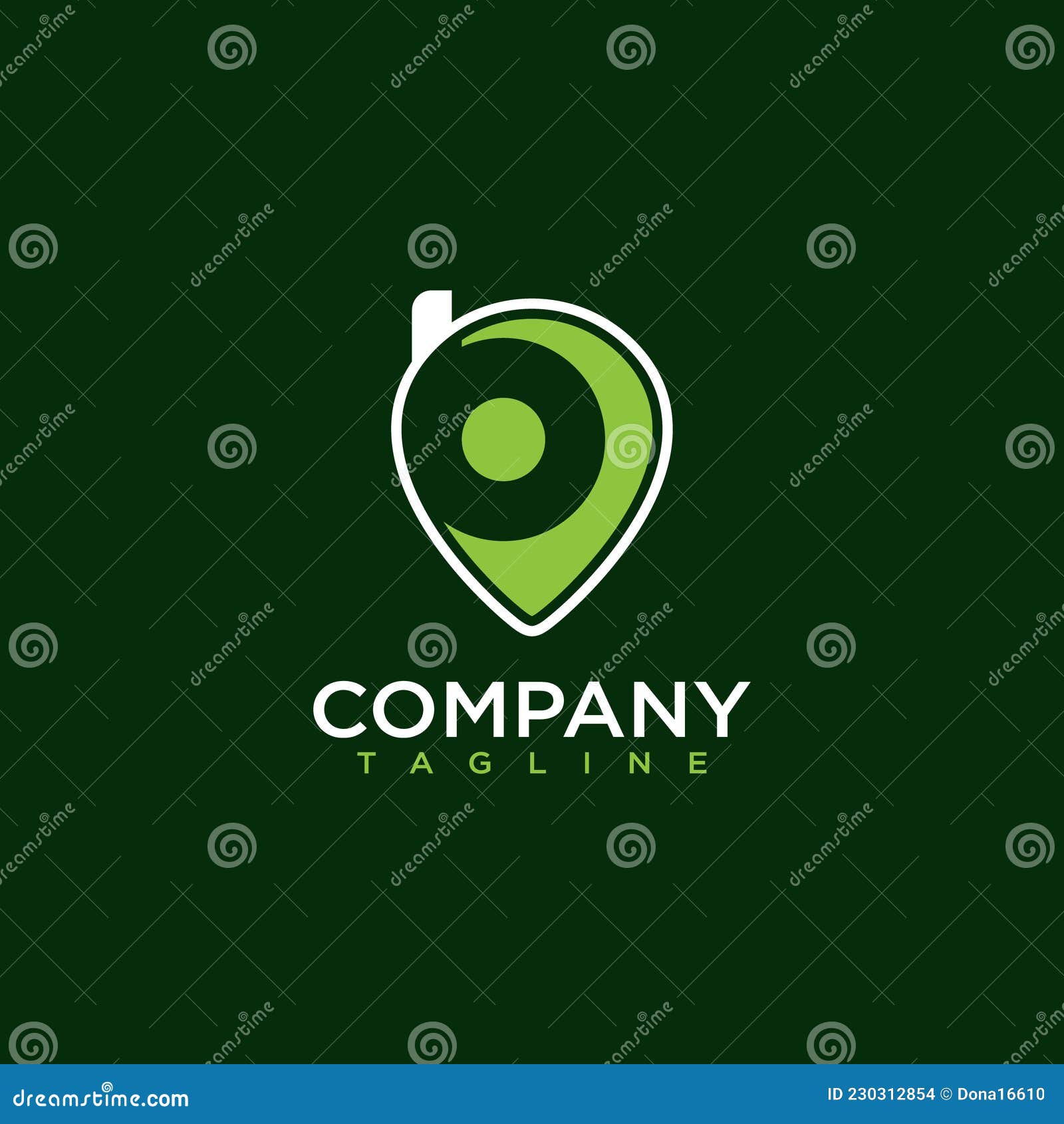 Logotipo ponto ilustração do vetor. Ilustração de liso - 230312854